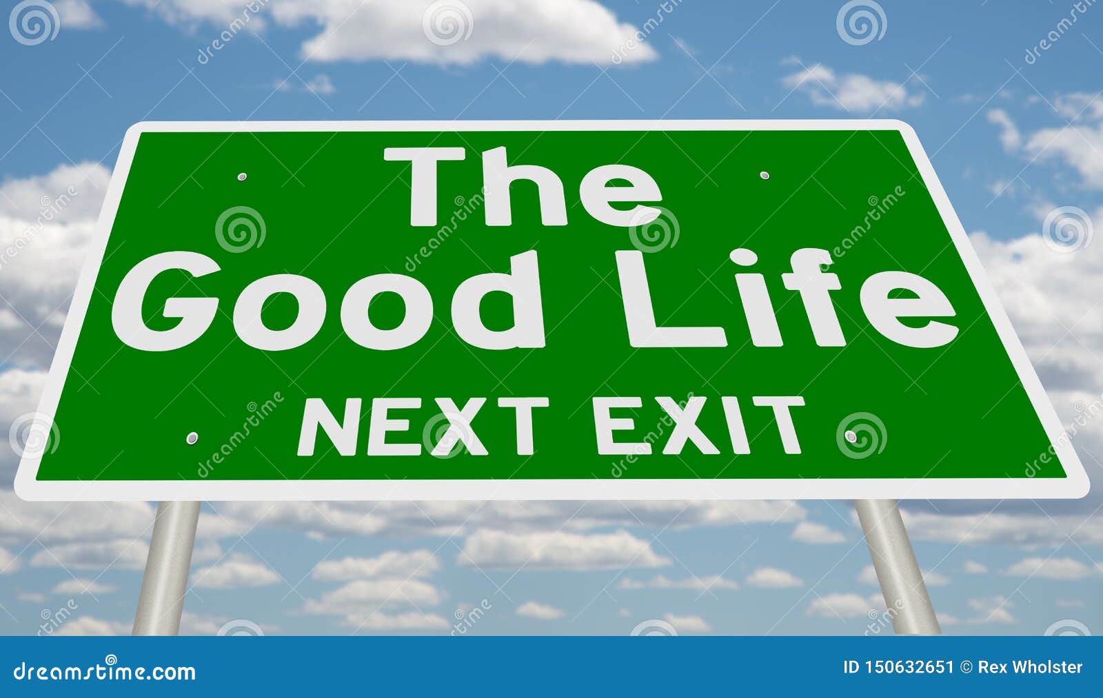 Sign for the Good Life stock illustration. Illustration of drive ...