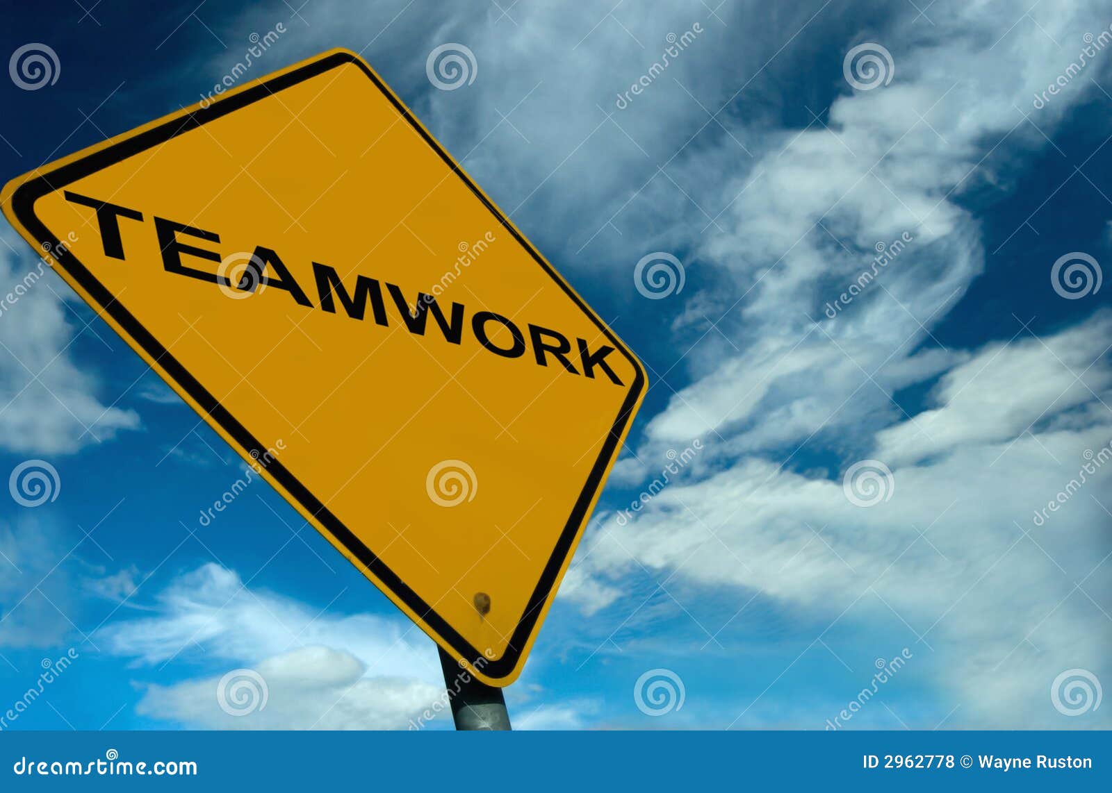 Sign of Good Teamwork stock photo. Image of word, team - 2962778