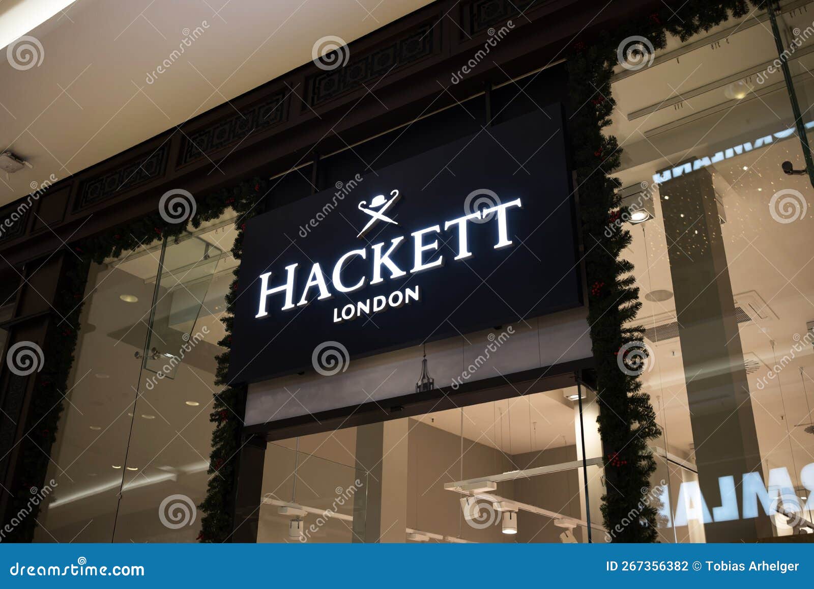 A Sign of a Hackett London Store Editorial Photography - Image of wear ...