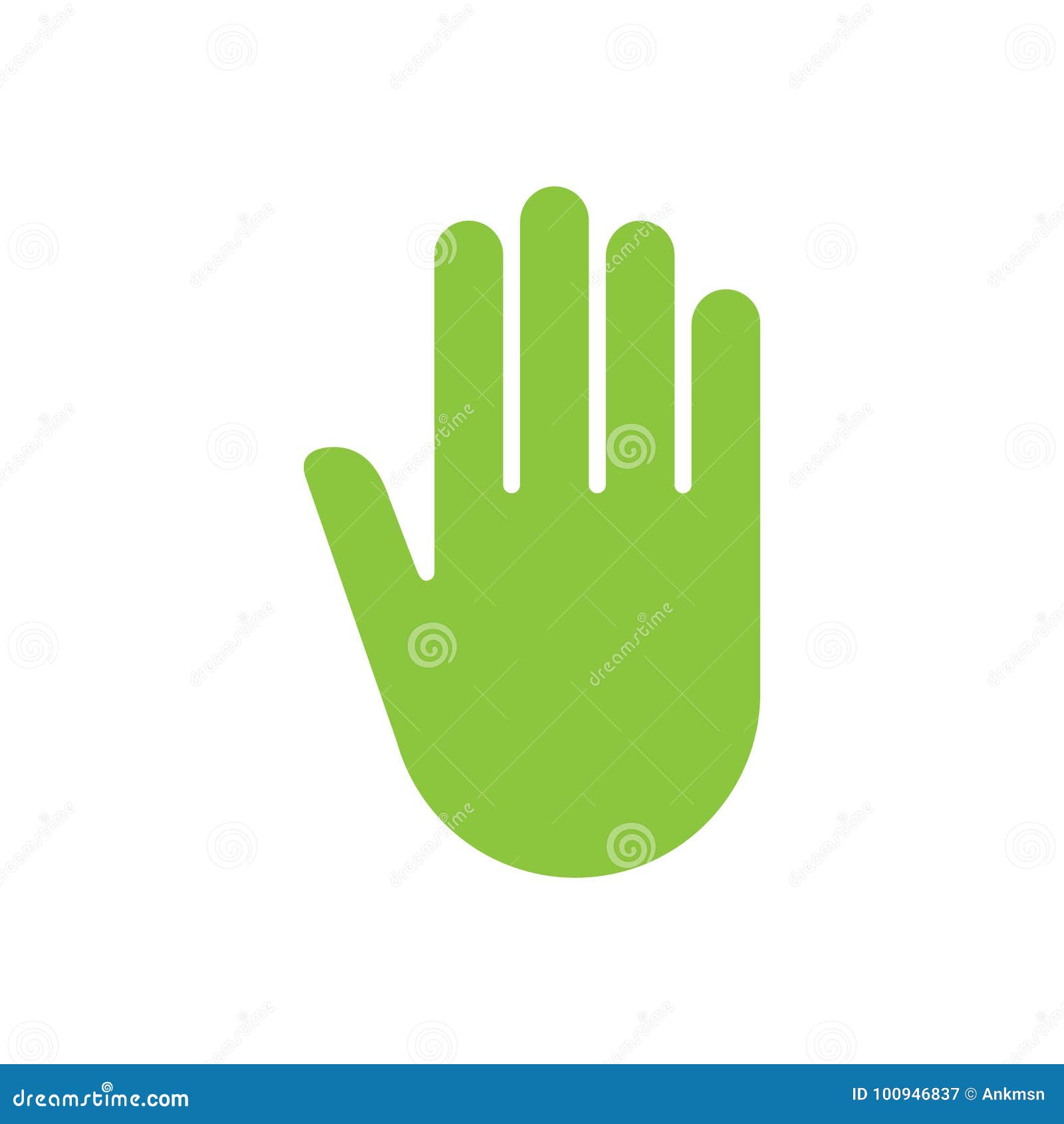 Sign hand push icon stock vector. Illustration of cursor - 100946837