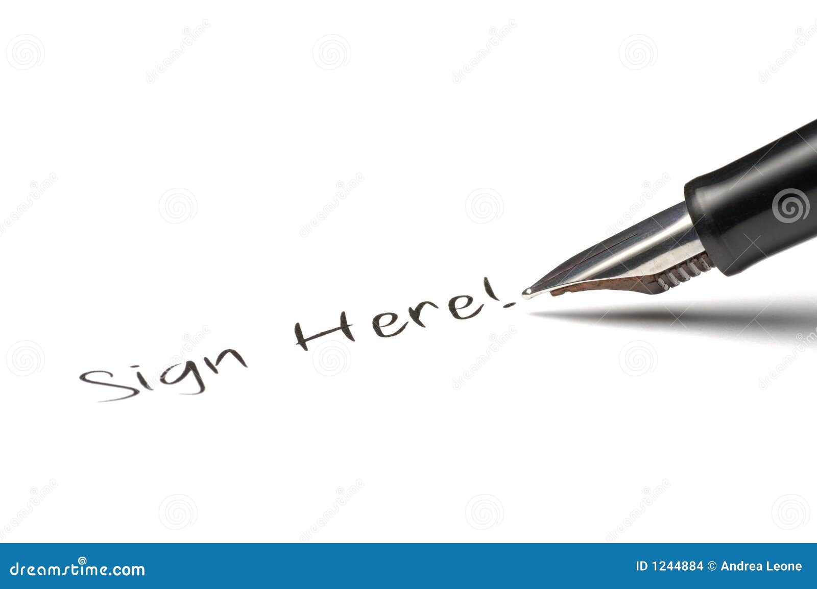 Sign Here stock photo. Image of write, proposal, sentence - 1244884