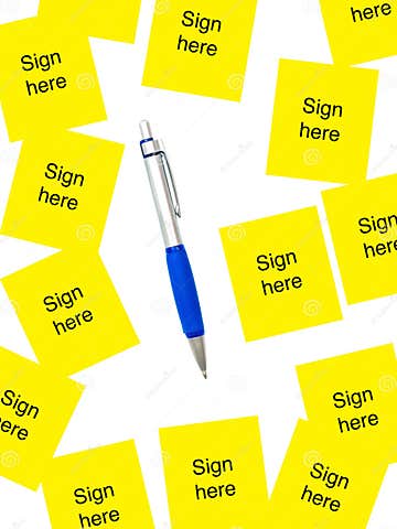 Sign Here stock image. Image of papers, mortgage, signature - 26441897