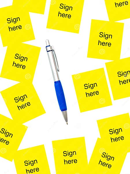 Sign Here stock image. Image of papers, mortgage, signature - 26441897