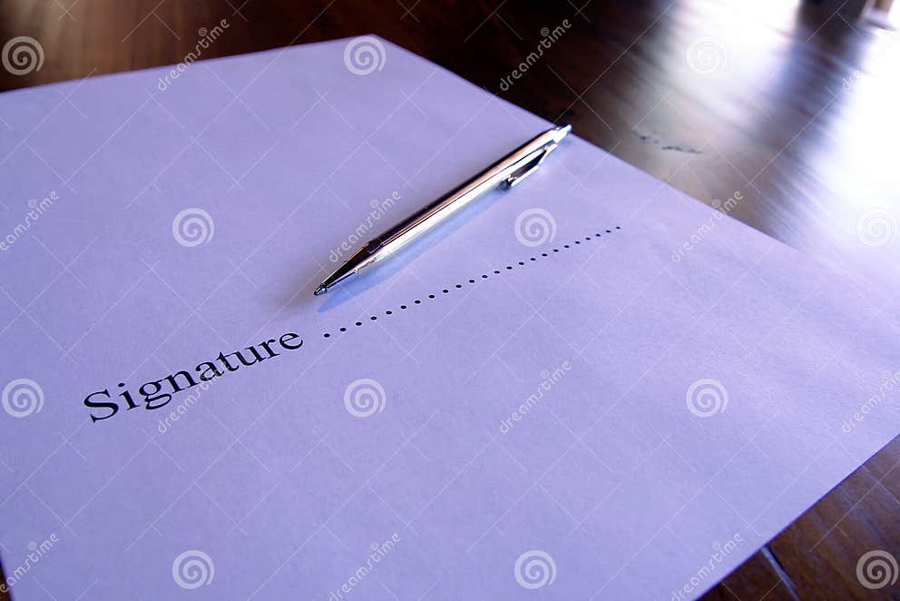 Sign Here stock photo. Image of signature, witness, contract - 751258