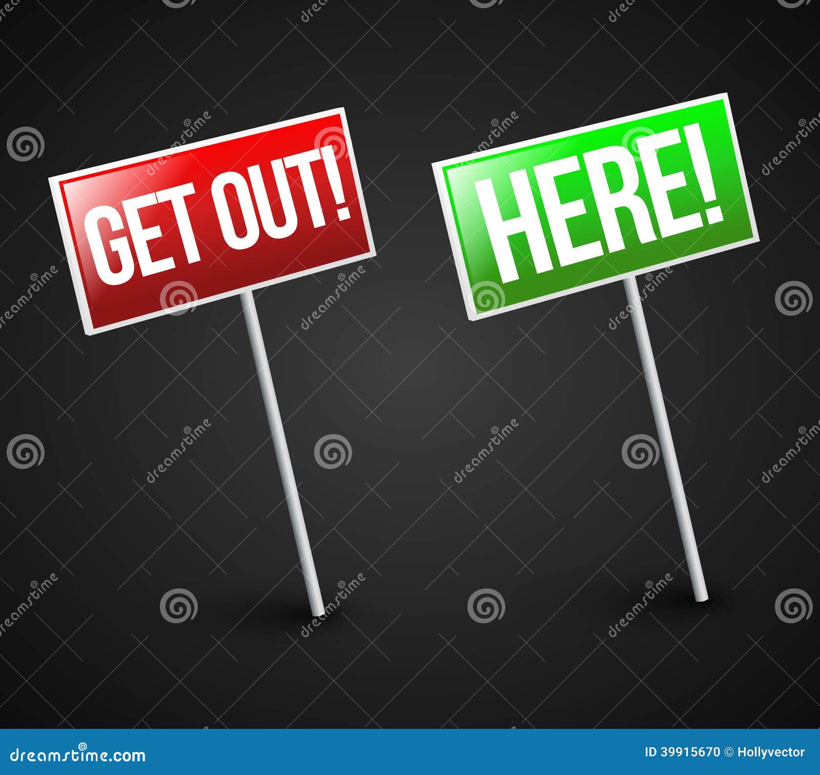 Sign here and sign get out stock vector. Illustration of black - 39915670