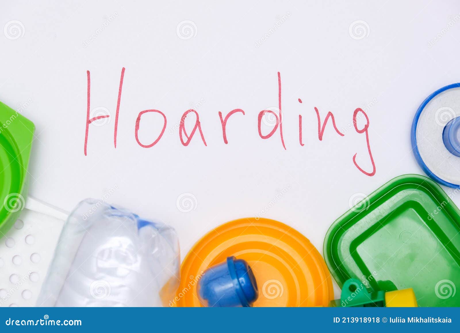 A Sign Hoarding Surrounded Different Plastic Covers and Bottles ...