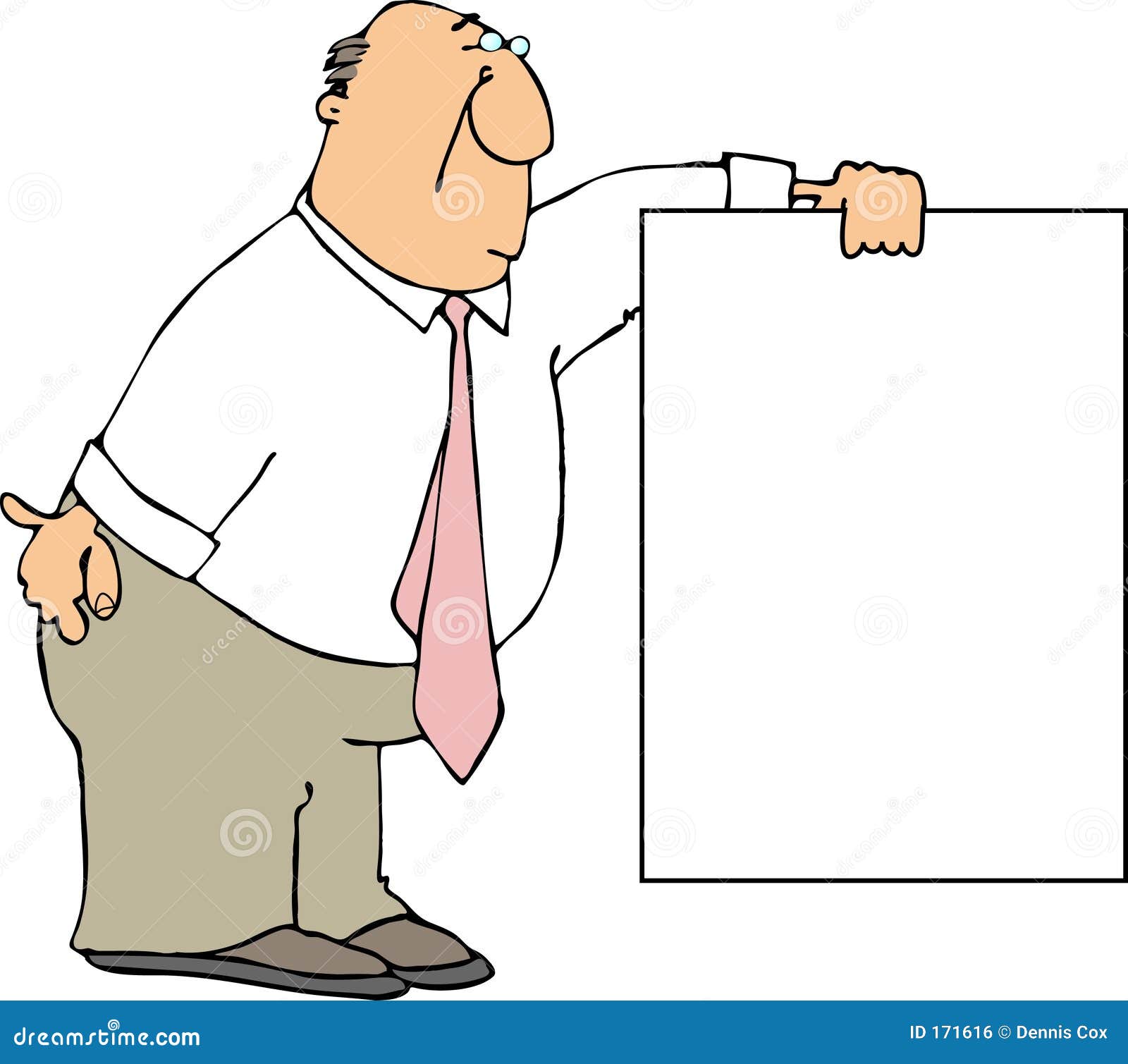 Sign Holder stock illustration. Illustration of holding - 171616