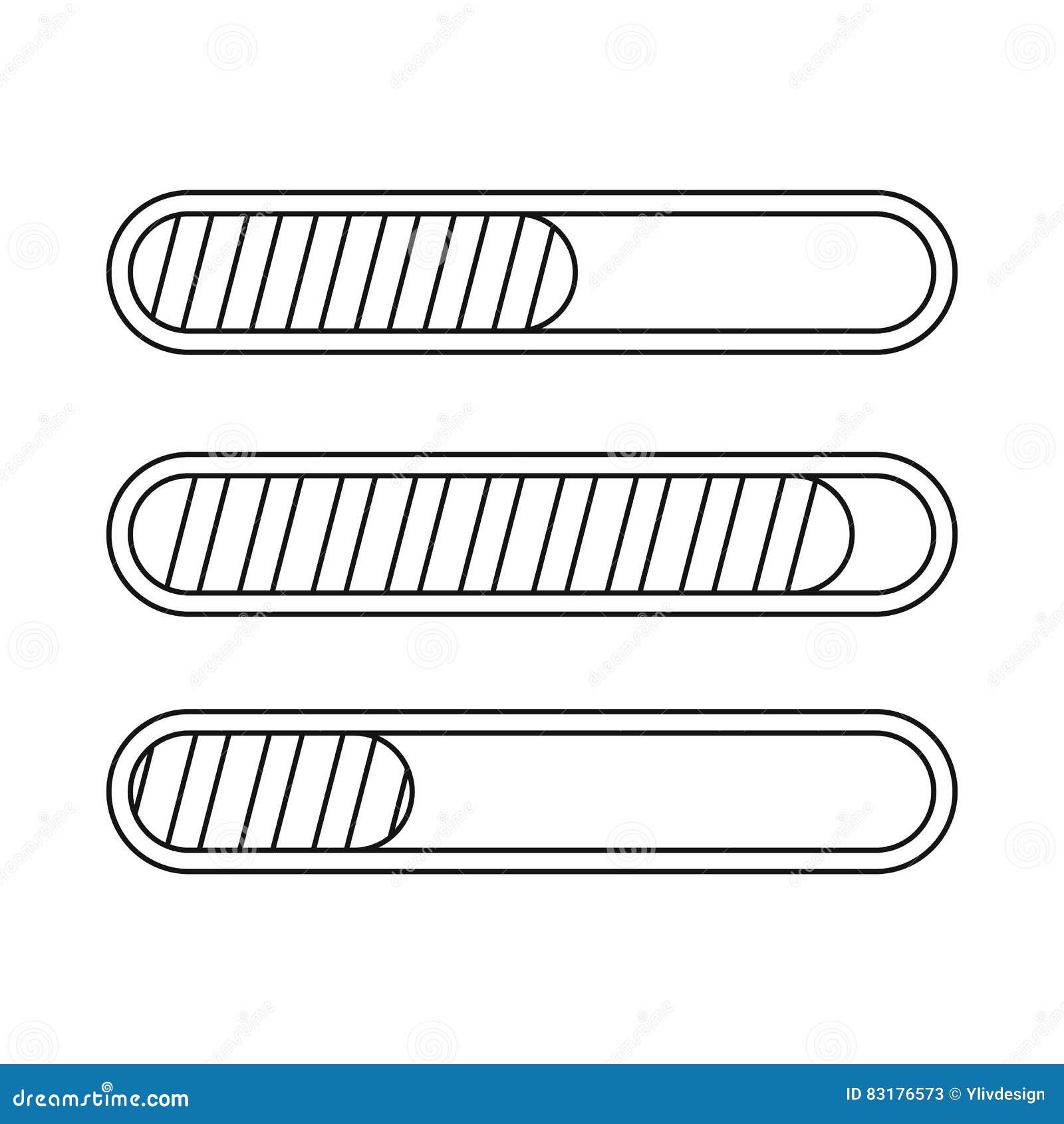 Sign Horizontal Columns Load Icon, Outline Style Stock Vector ...