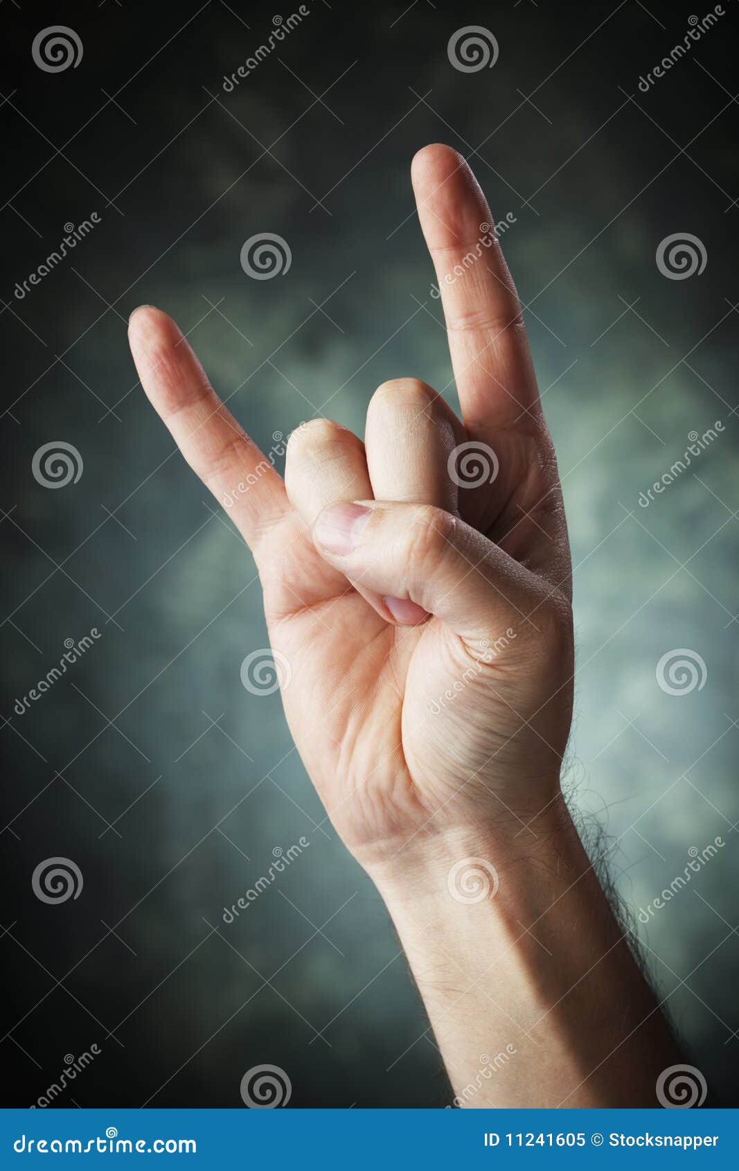 Sign of the horns stock image. Image of devil, fist, vulgar - 11241605