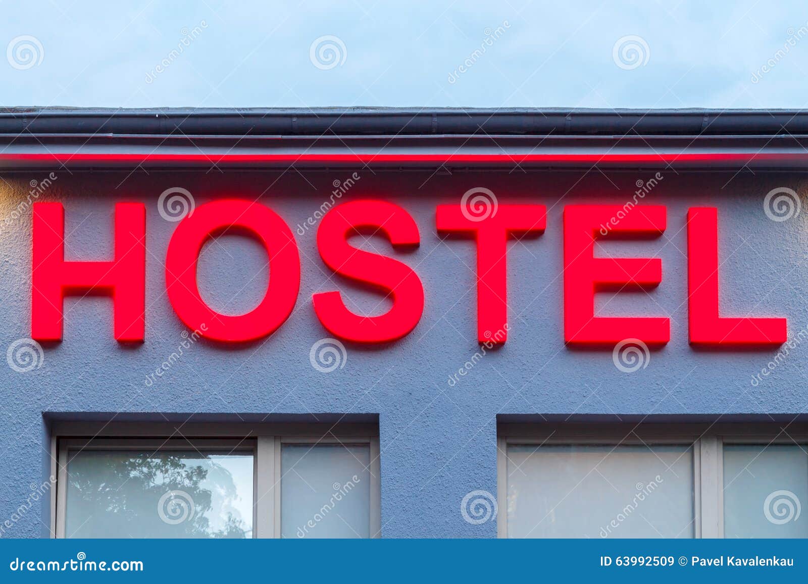 Sign of the hostel stock image. Image of visit, hotels - 63992509