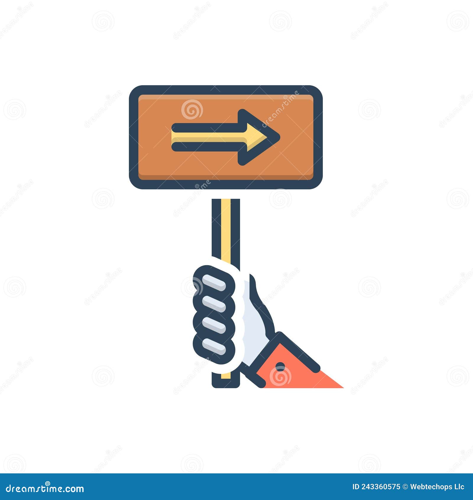 Color Illustration Icon for Sign, Indication and Billboard Stock Vector ...