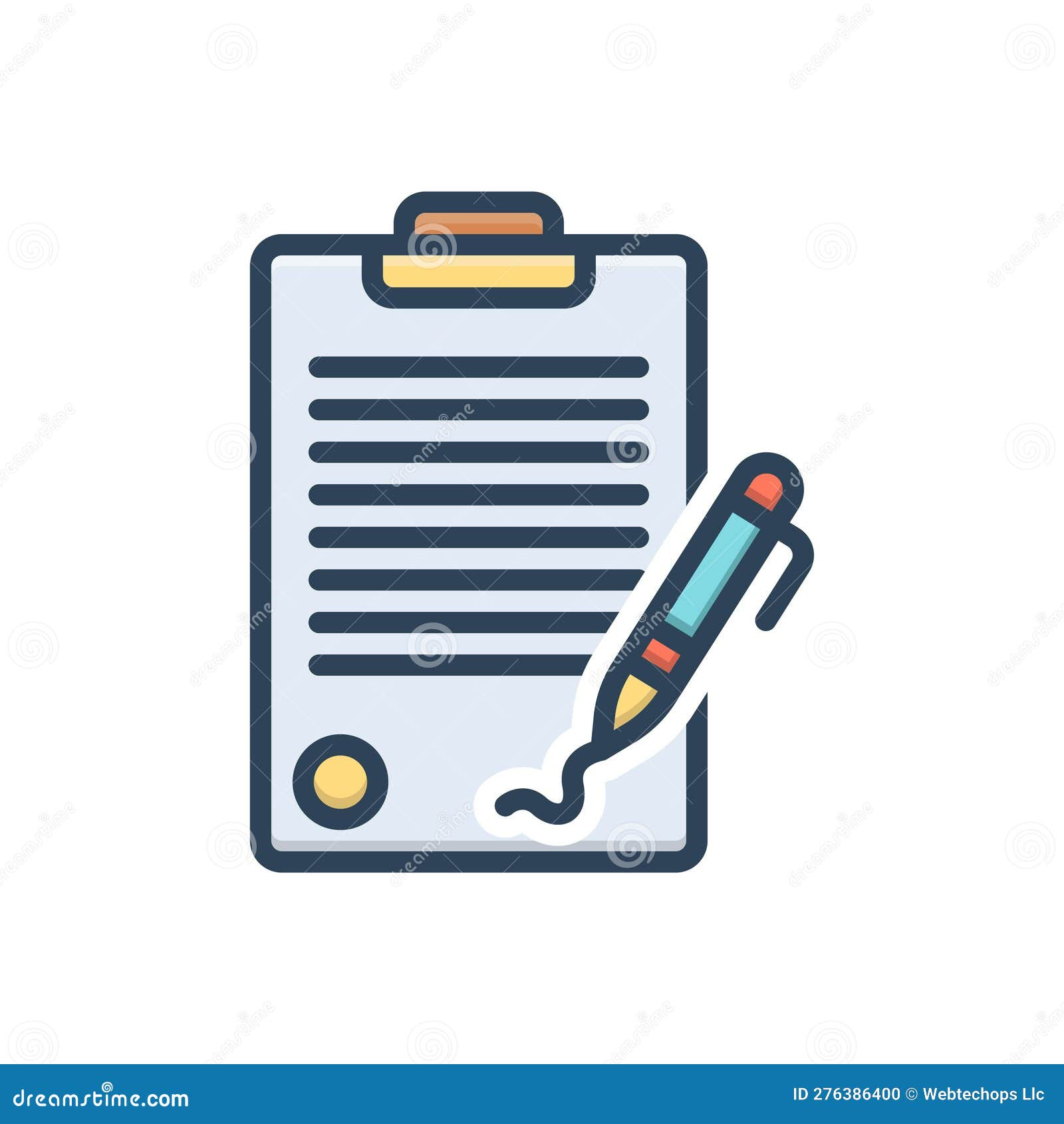 Color Illustration Icon for Sign, Indication and Paper Stock ...