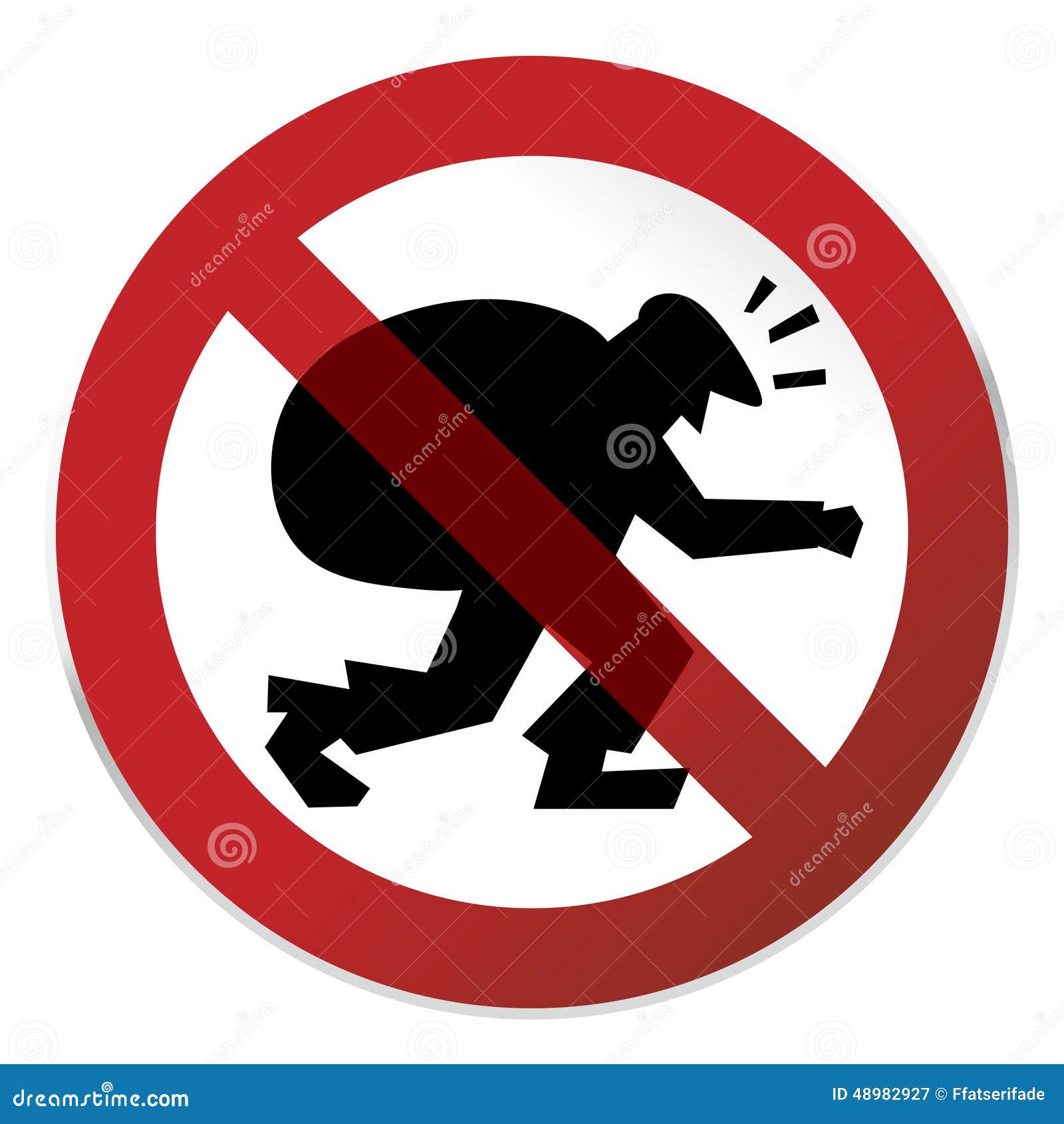 Sign stock illustration. Illustration of design, attention - 48982927