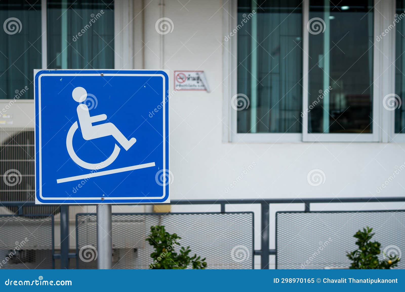 Sign Indicating Ramps for Wheelchairs. Stock Image - Image of ...