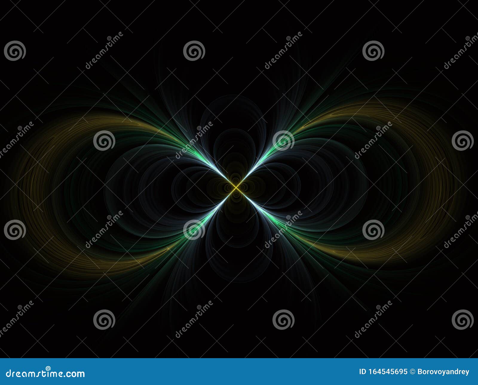 Sign of Infinity- Fractal Interpretation. Computer Generated Abstract ...