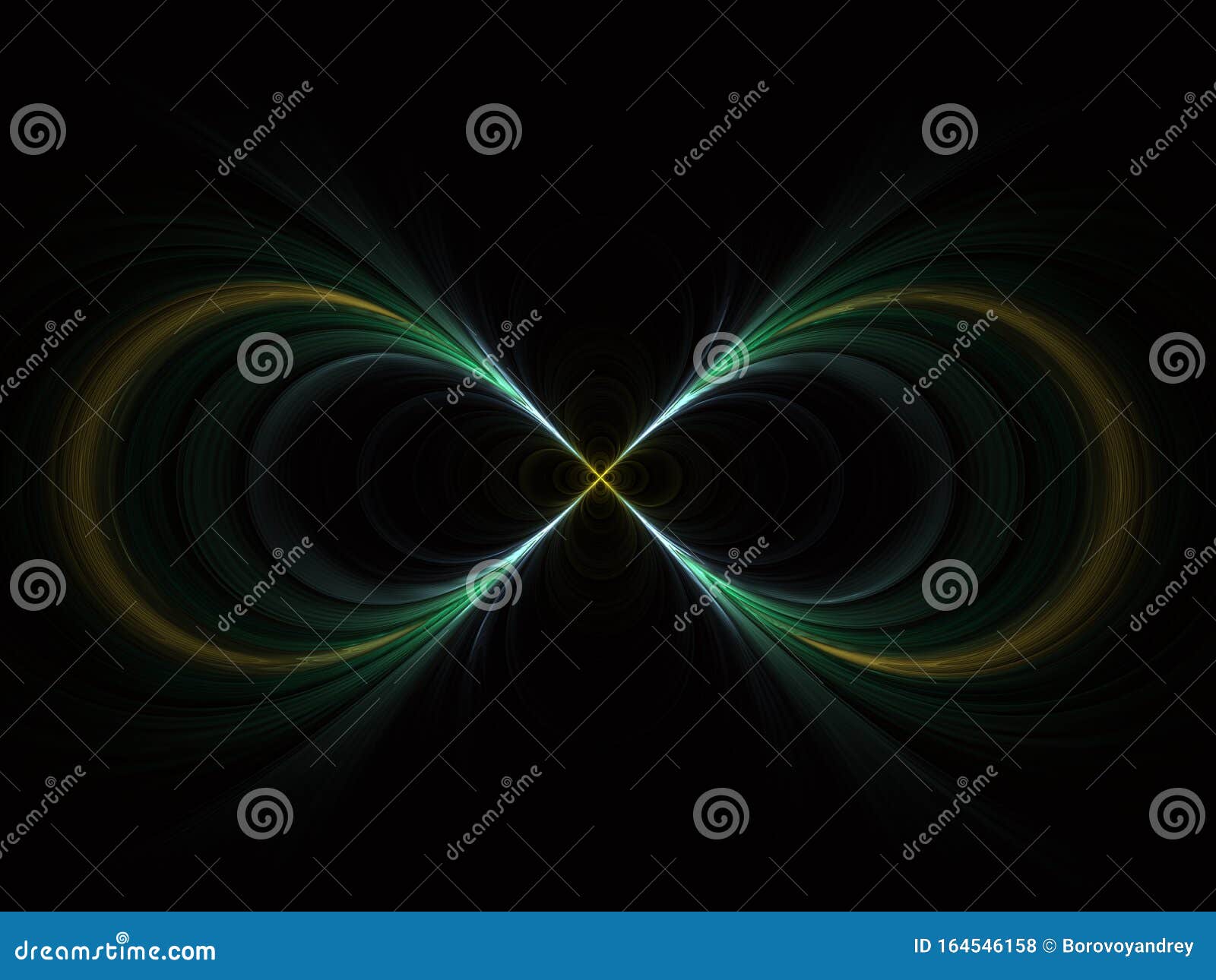 Sign of Infinity- Fractal Interpretation. Computer Generated Abstract ...