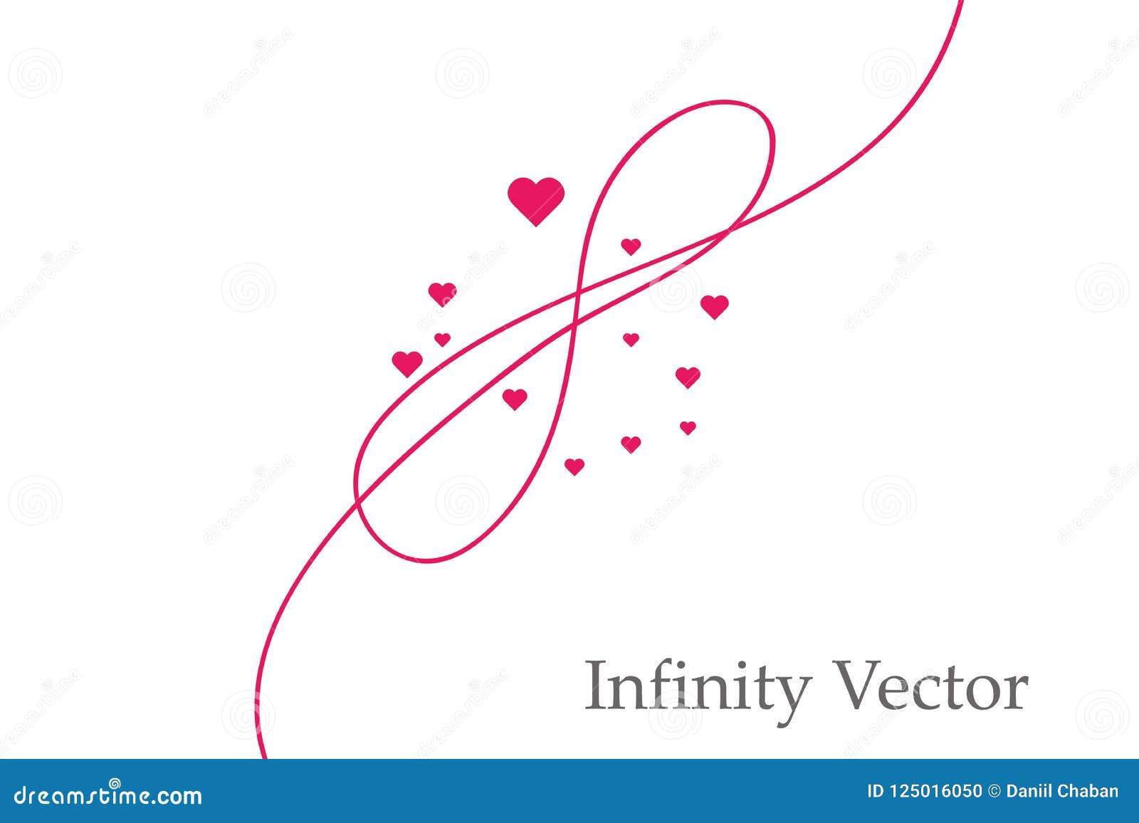 Sign of Infinity and Hearts Icon. Element of Wedding for Mobile Concept ...