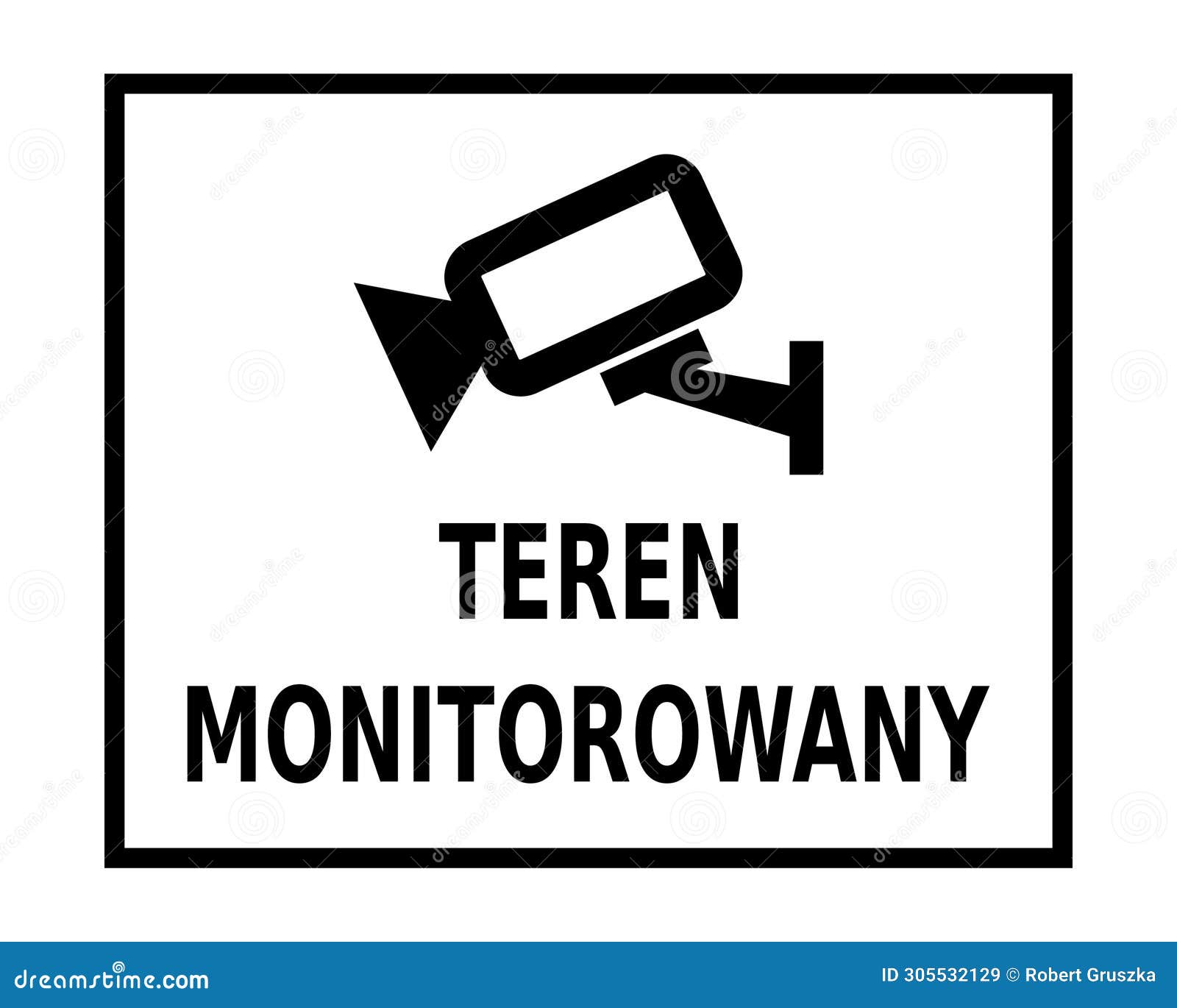 This Area Is Monitored By CCTV Cameras Symbol Sign, Vector Illustration ...
