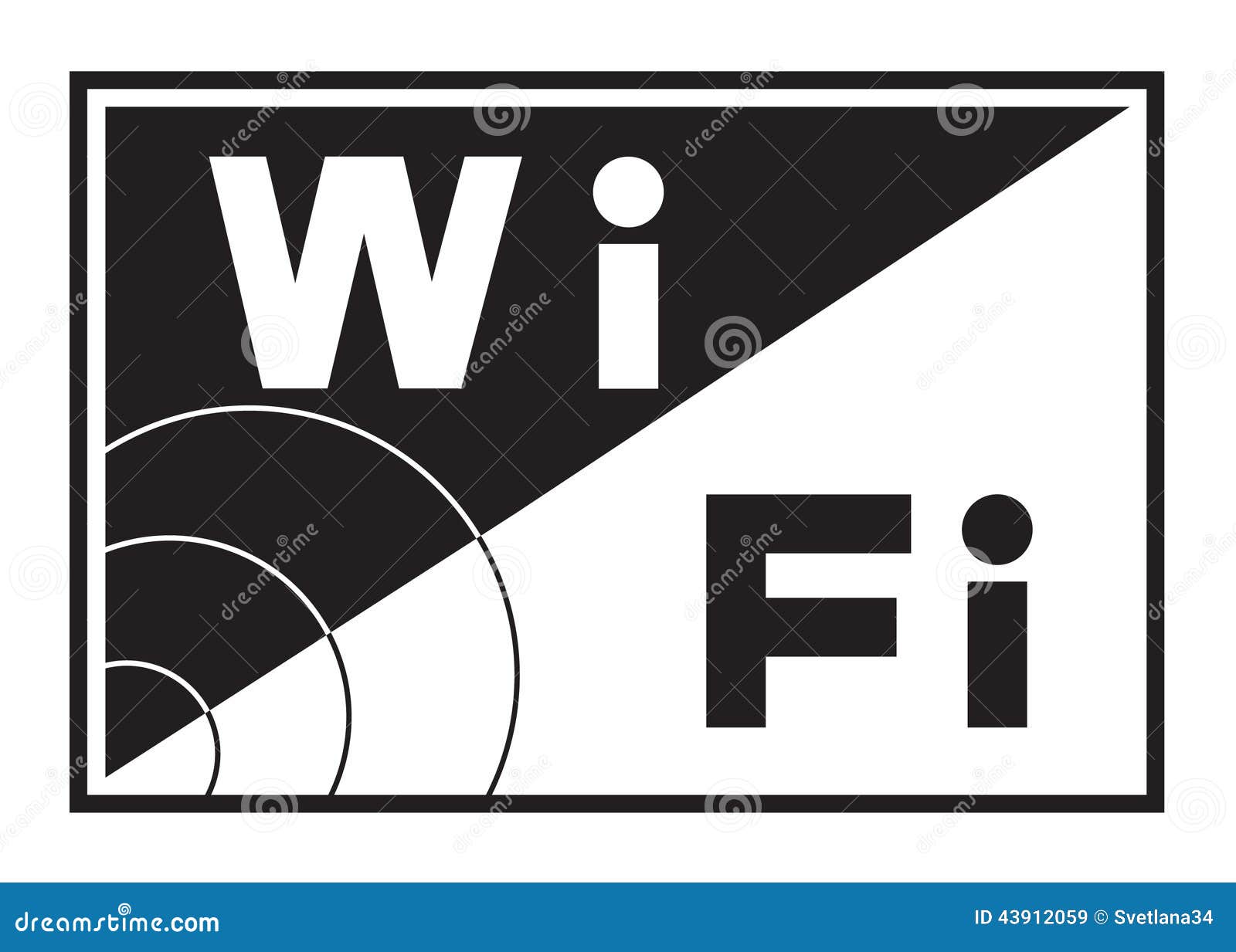 Sign Internet. stock vector. Illustration of emblem, mutex - 43912059