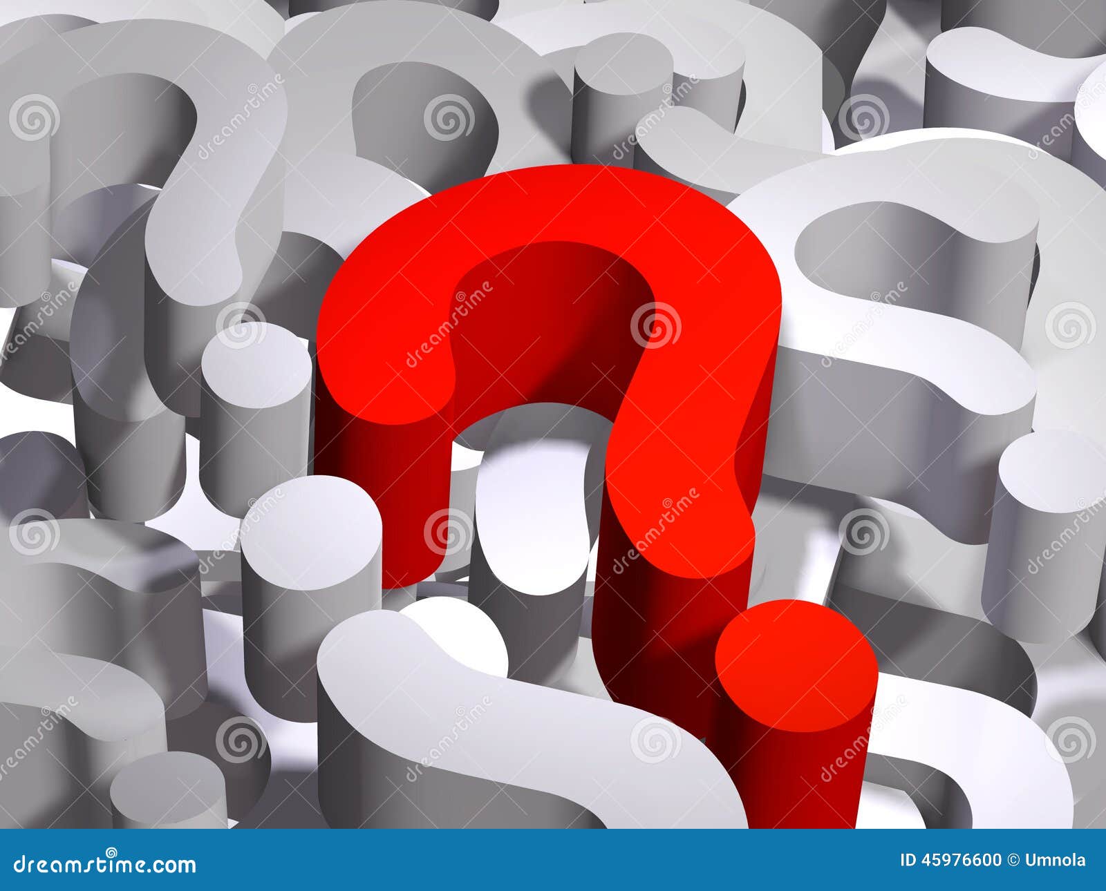 Sign of Interrogation 3d, Background Stock Illustration - Illustration ...