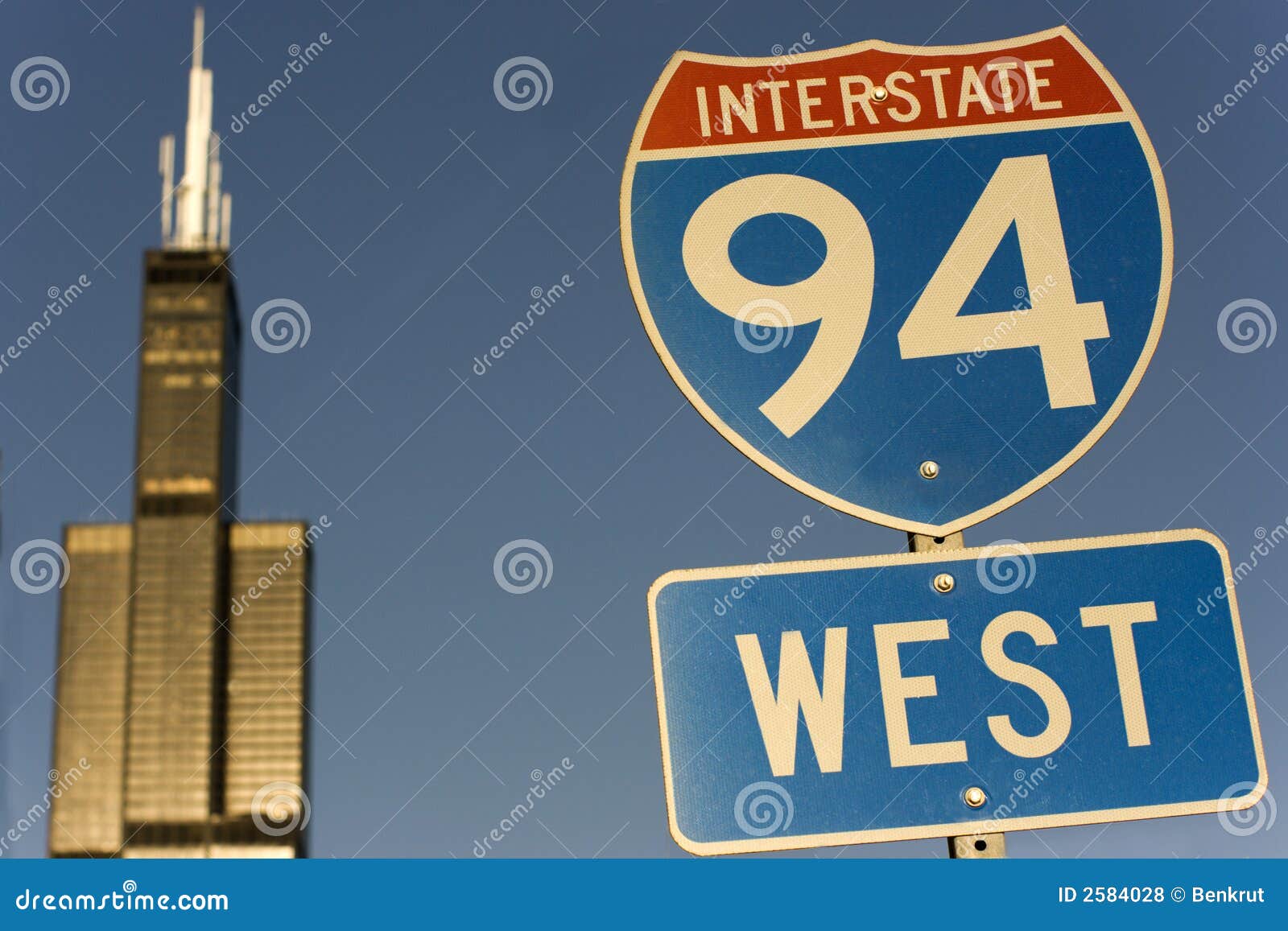 Sign of Interstate 90 and 94 Editorial Stock Photo - Image of chicago ...