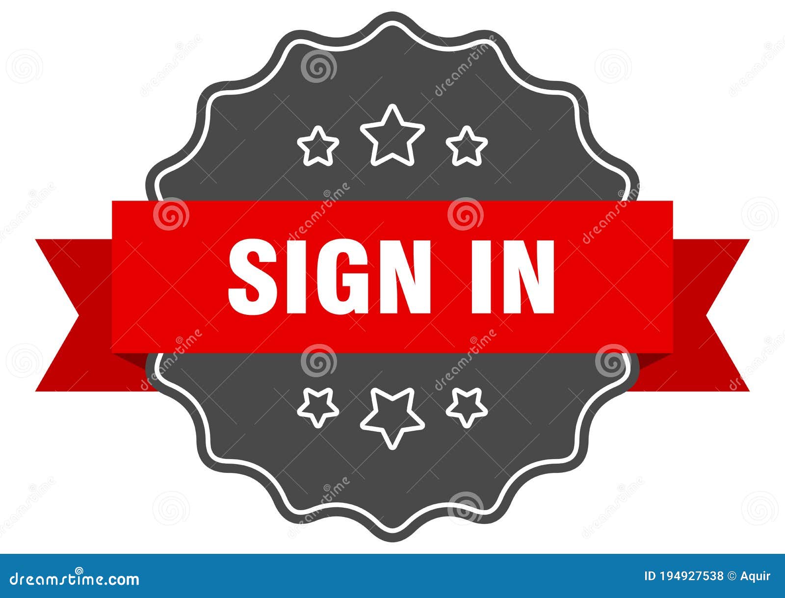 Sign in label stock vector. Illustration of background - 194927538