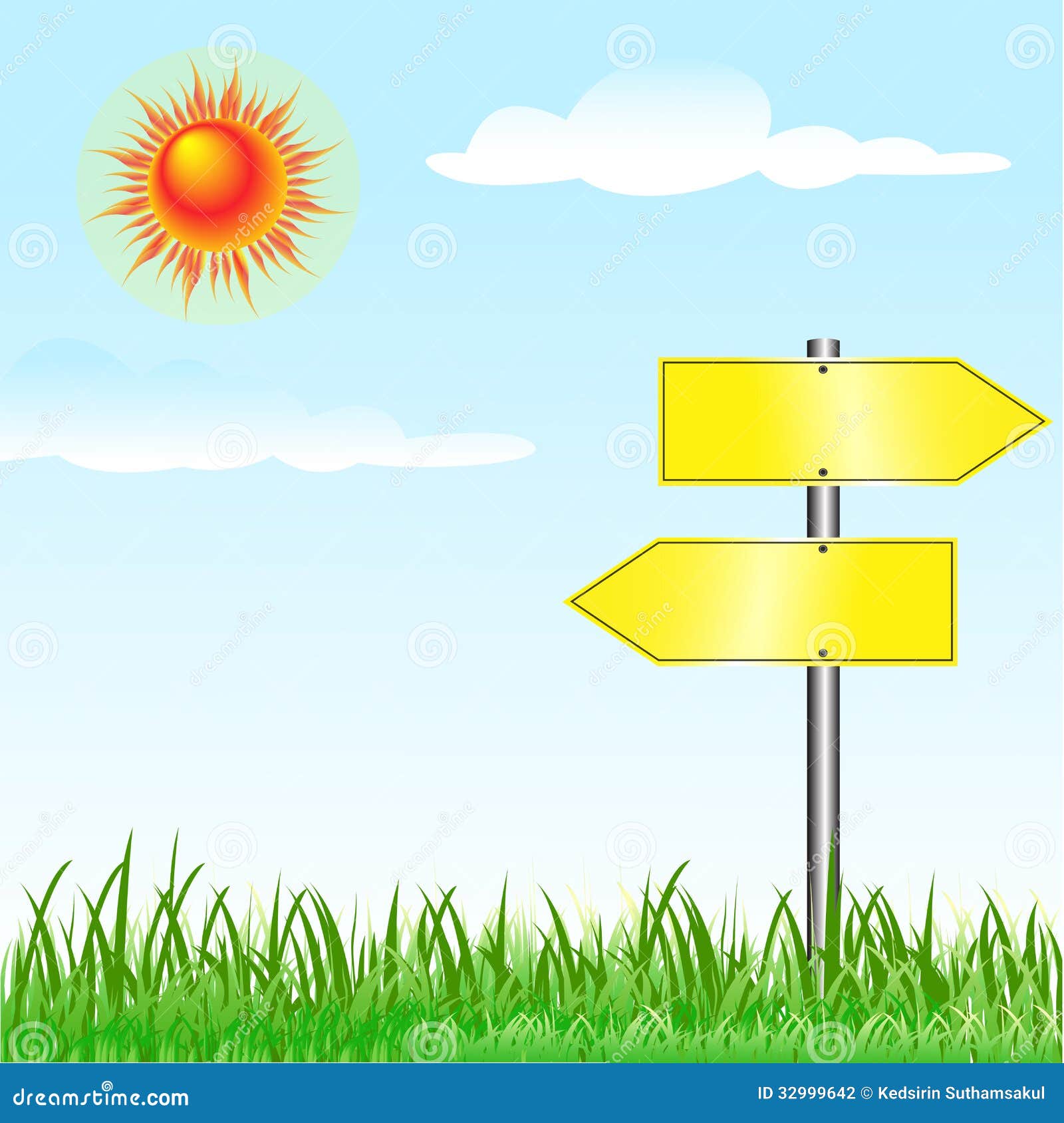 Sign label on nature park stock vector. Illustration of landscape ...