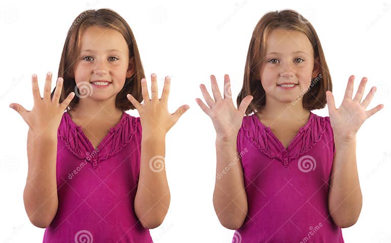 Sign language all done stock image. Image of girl, means - 23925407