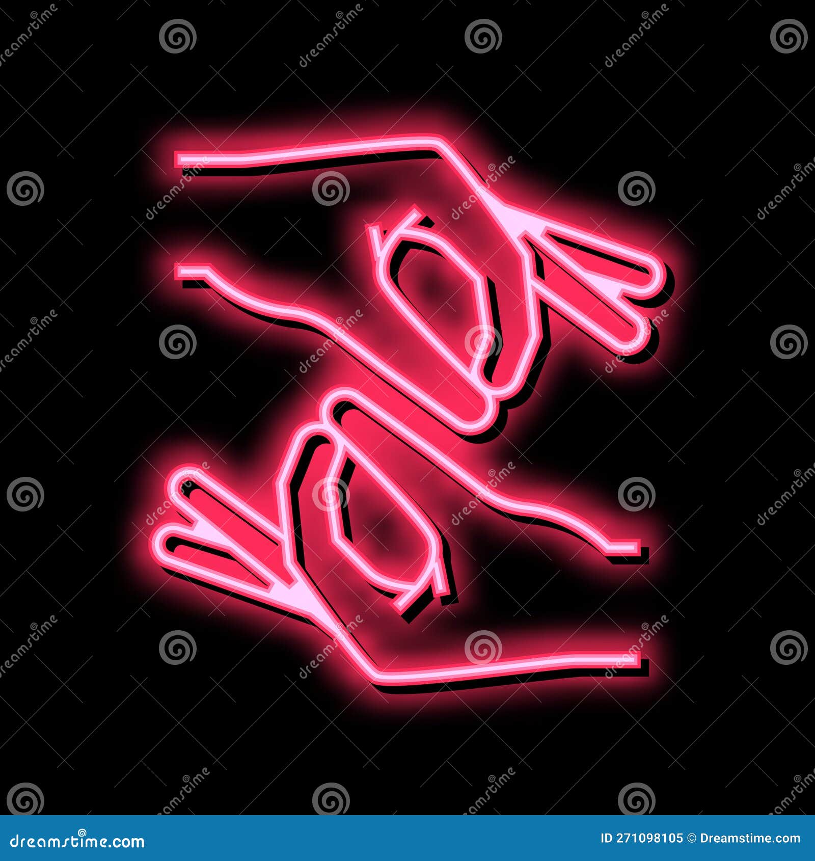 Sign Language Color Icon Vector Illustration Stock Vector ...