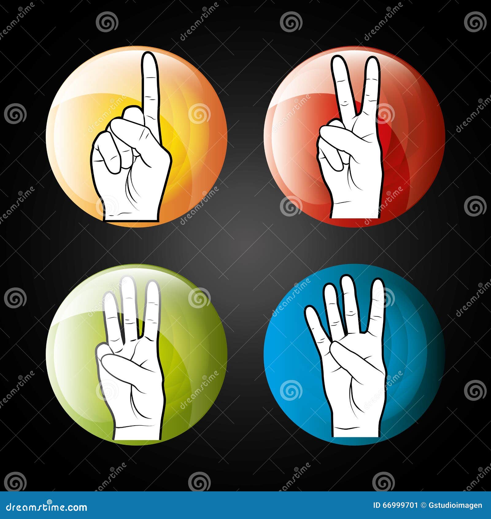 Sign language design stock illustration. Illustration of fingers - 66999701
