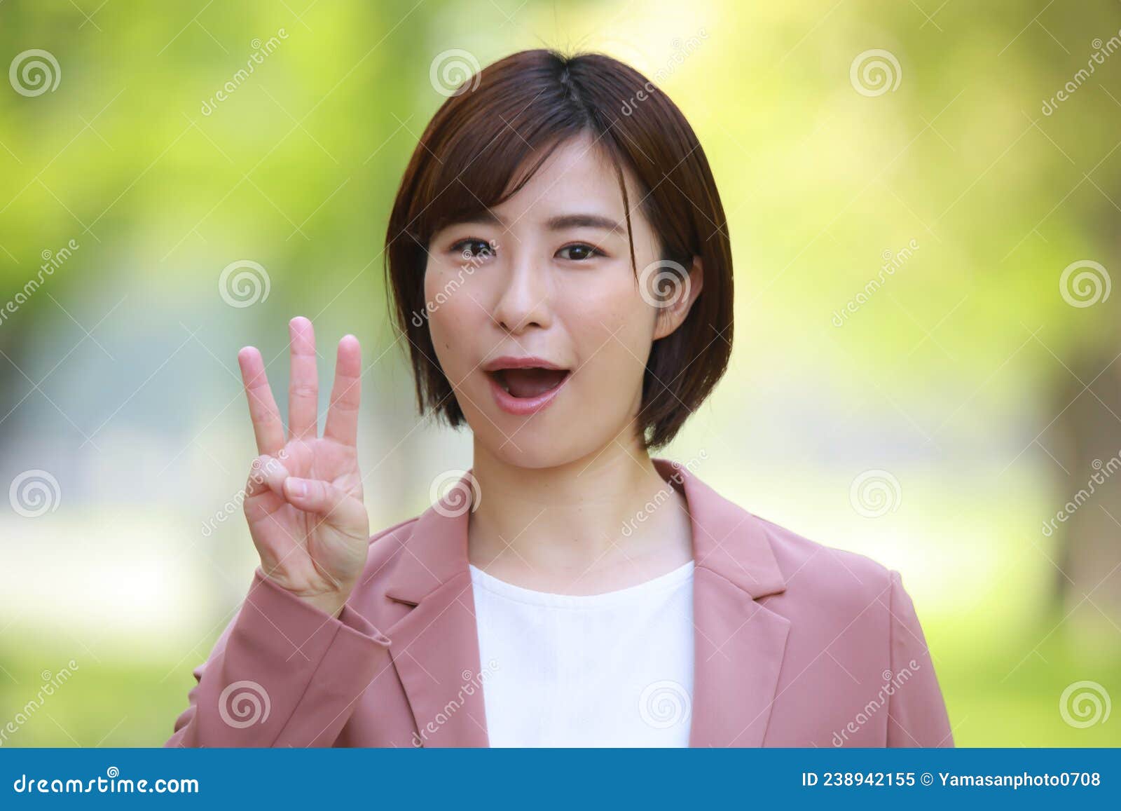 Sign Language Finger Character "wa" Stock Image - Image of girl ...