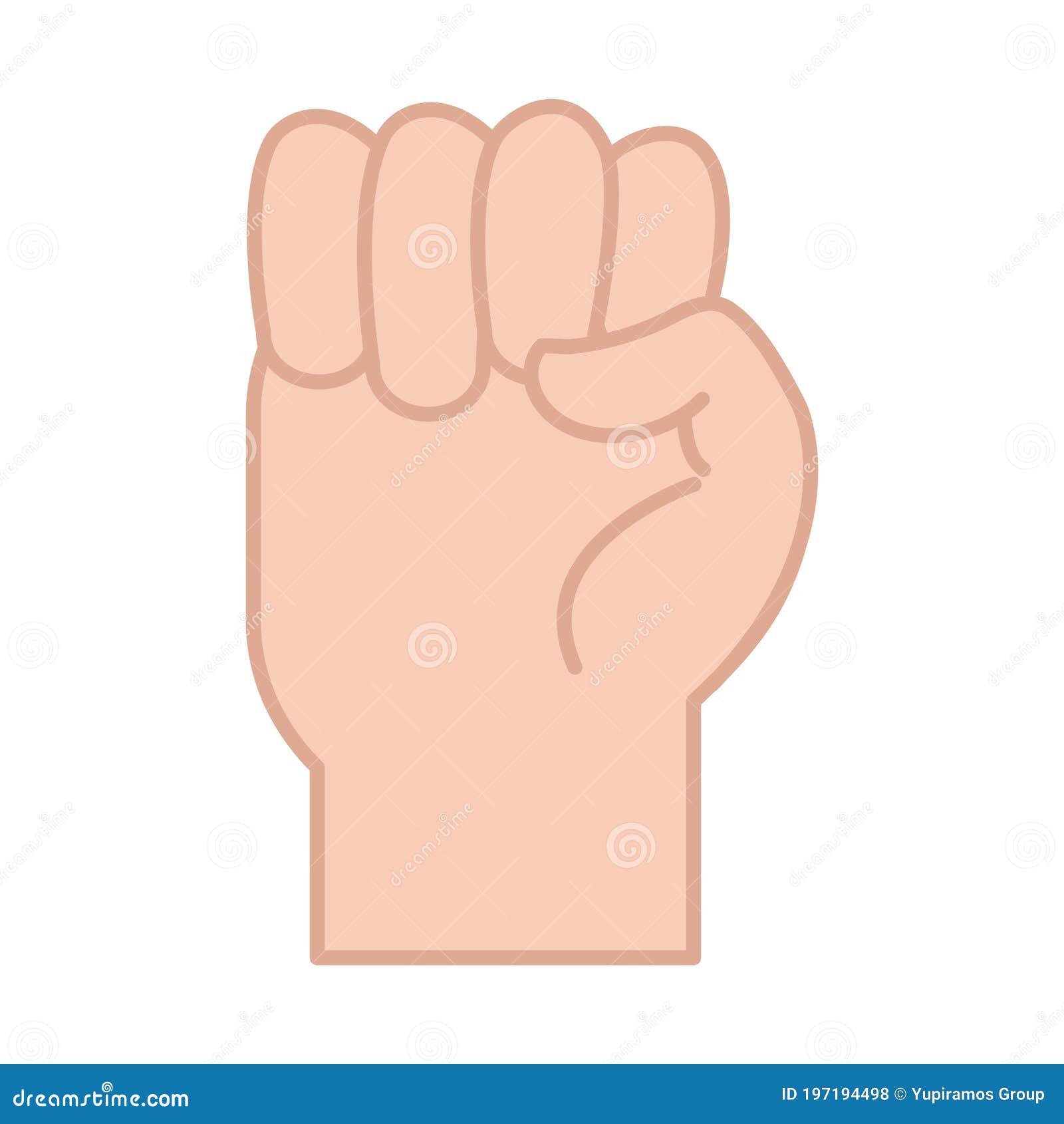 Sign Language Hand Gesture Indicating E Letter, Line and Fill Icon ...