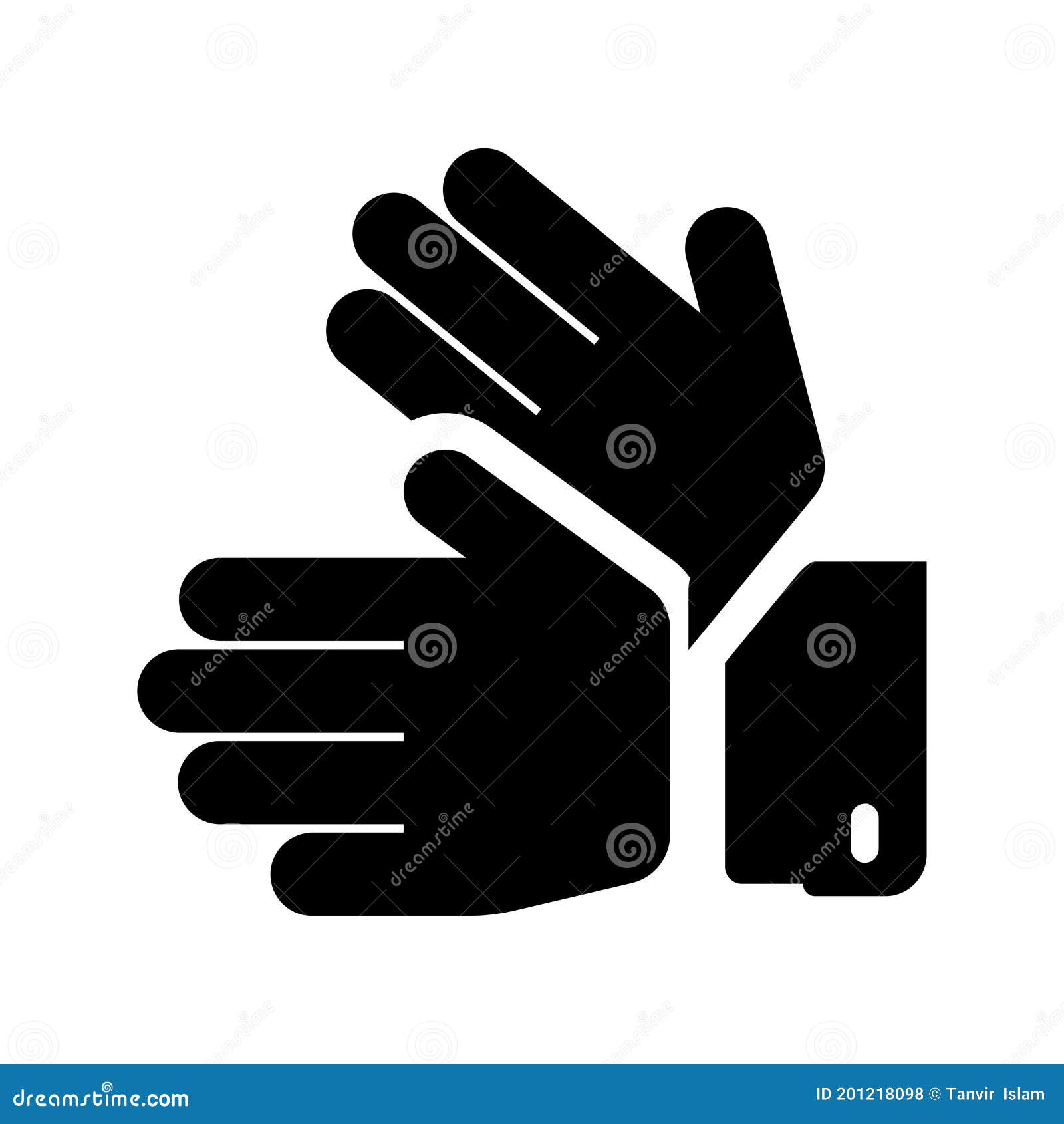 Sign Language Hand Icon stock vector. Illustration of speak - 201218098