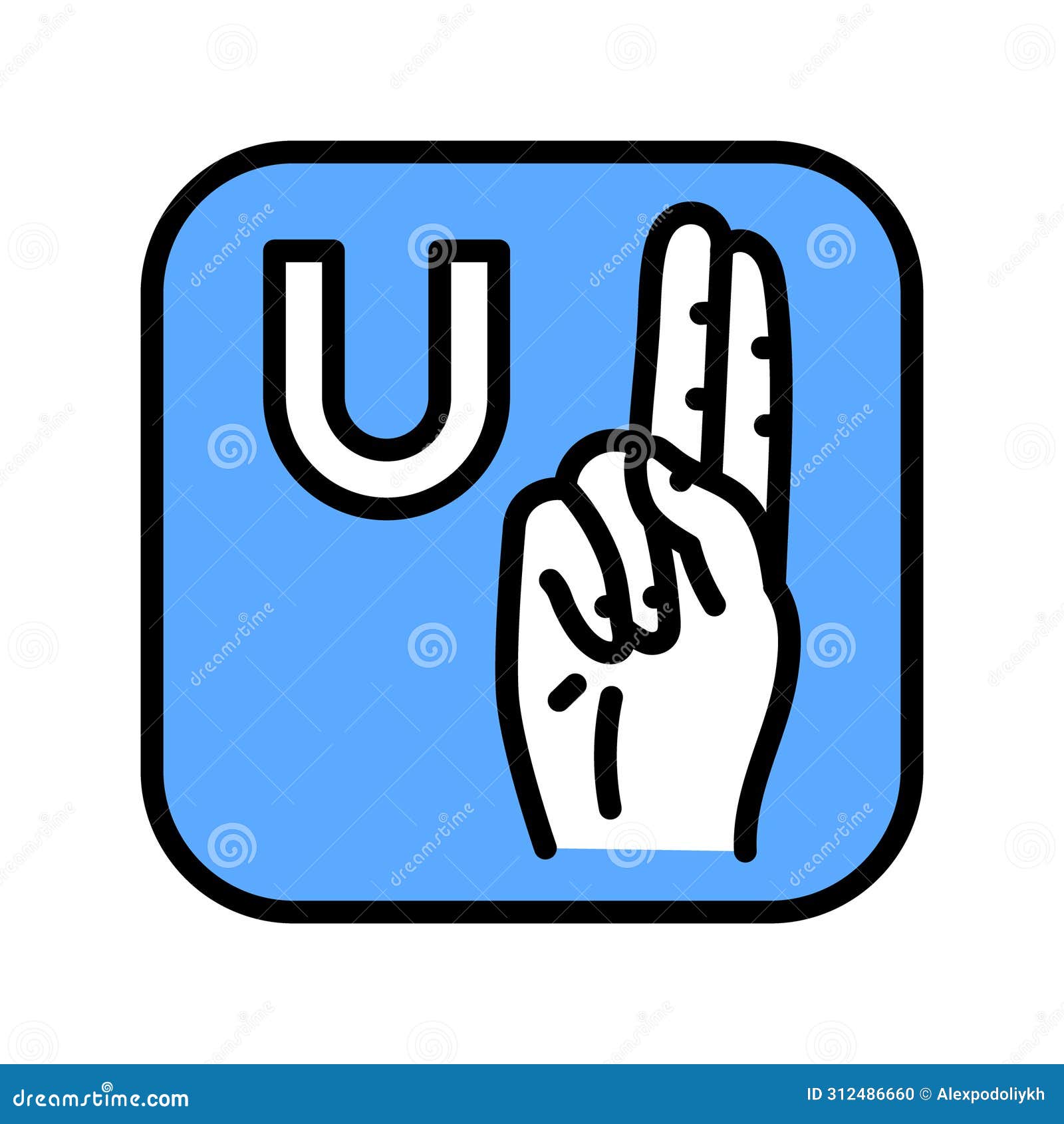Sign Language Interpreting Color Line Icon. Web Accessibility. Vector ...