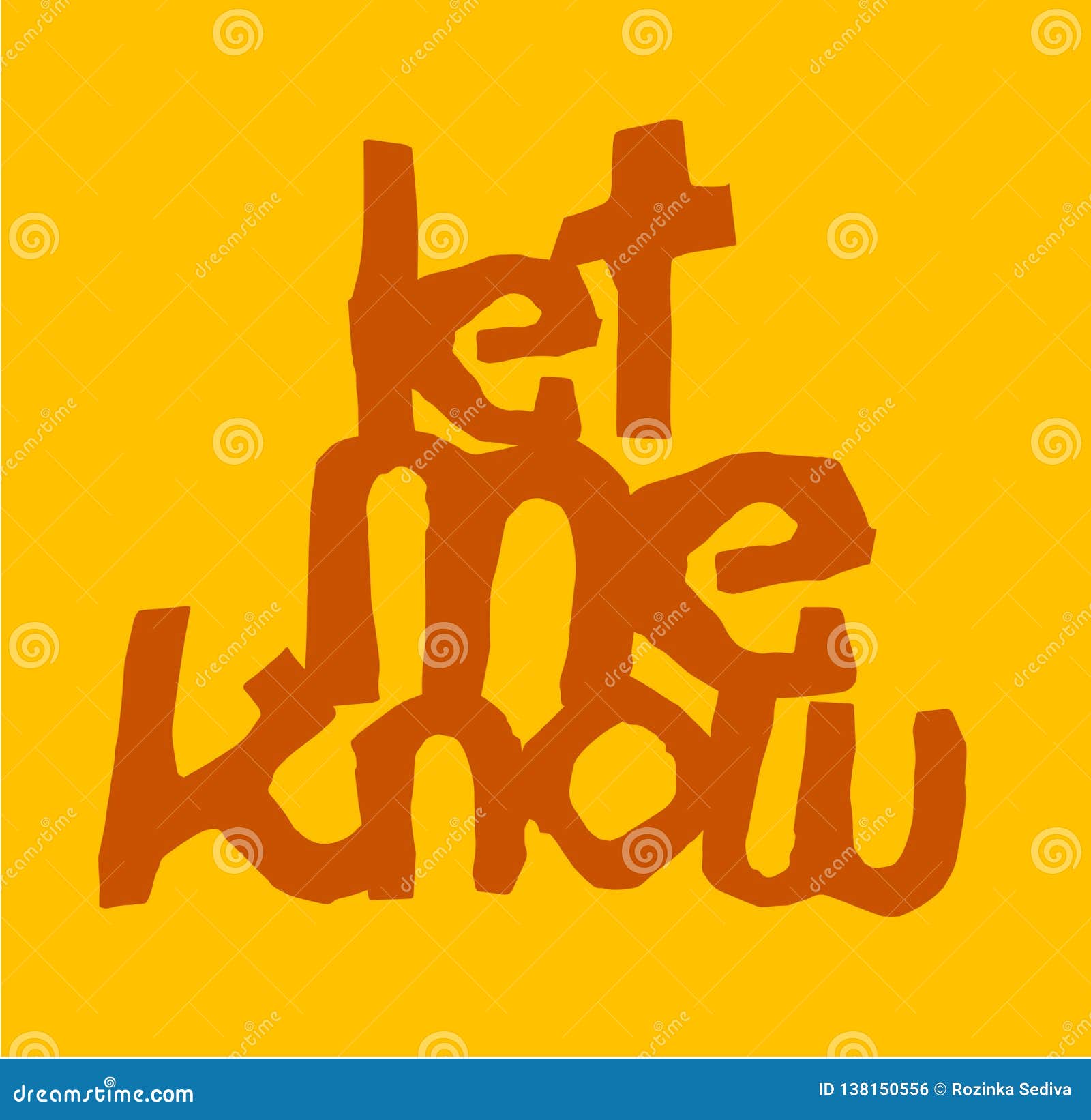 Sign Let me know. Vector. stock illustration. Illustration of design ...