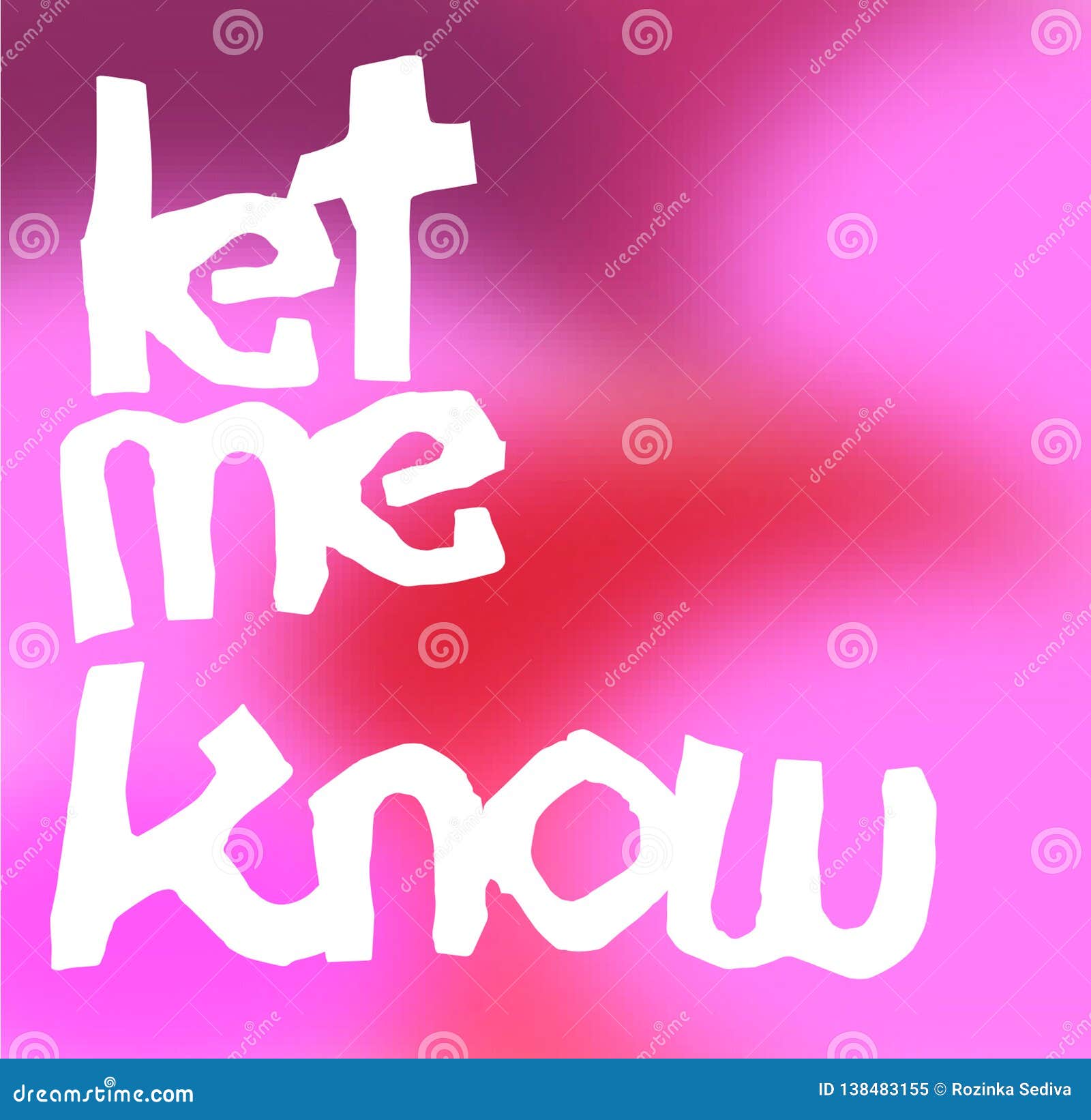 Sign Let me know. Vector. stock vector. Illustration of corporate ...