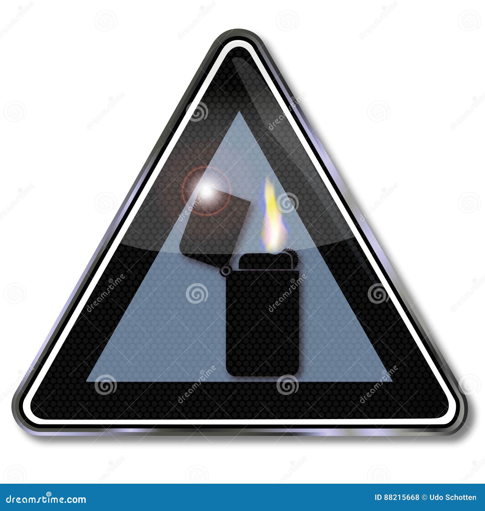 Sign with lighter stock vector. Illustration of darkens - 88215668