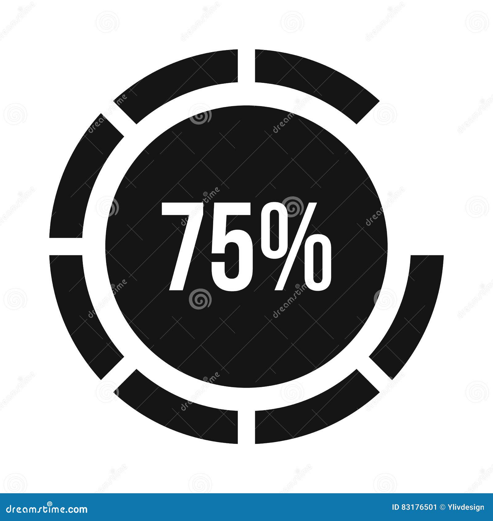 Sign 75 Load Icon, Simple Style Stock Vector - Illustration of load ...