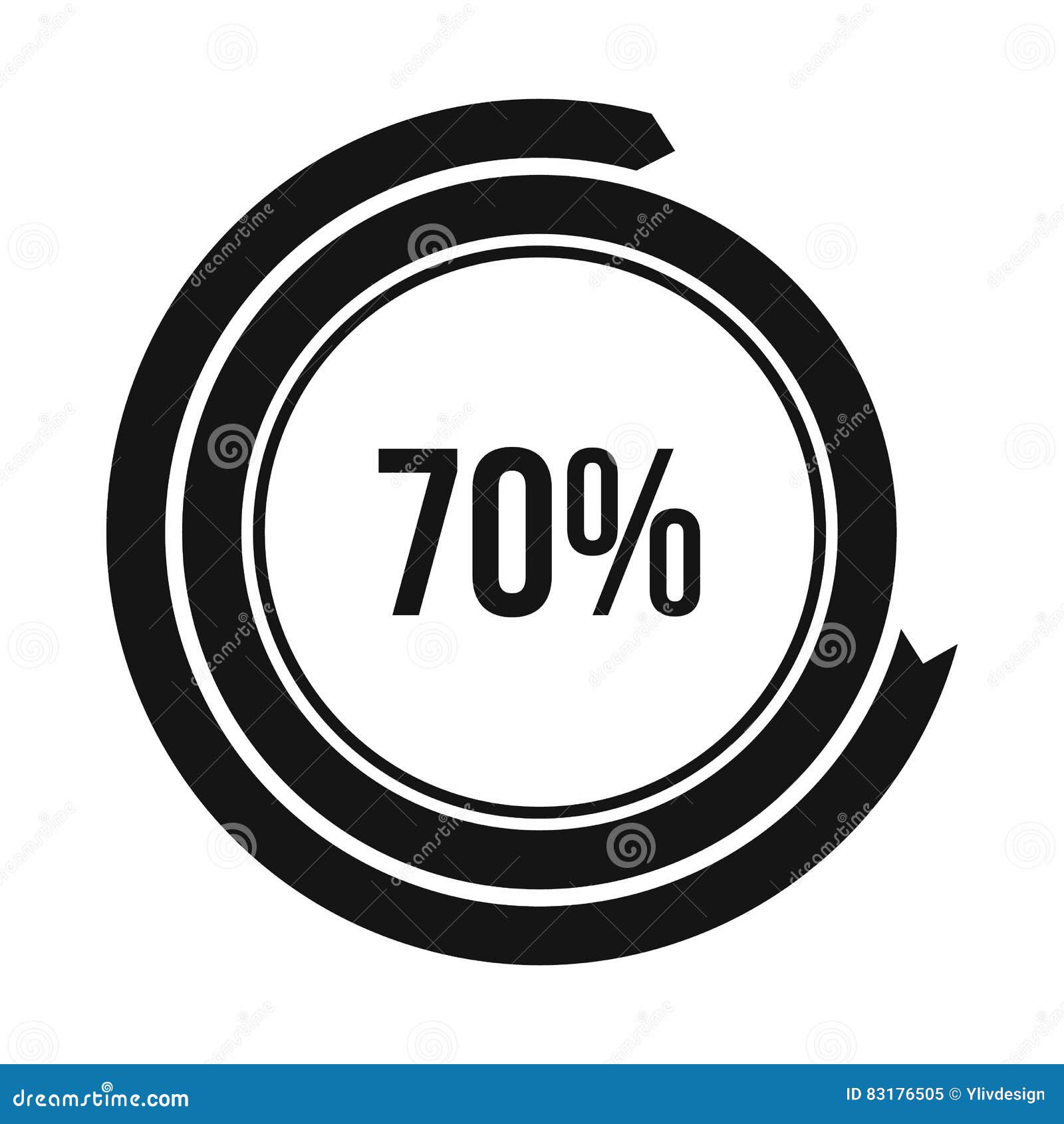 Sign 70 Load Icon, Simple Style Stock Vector - Illustration of ...