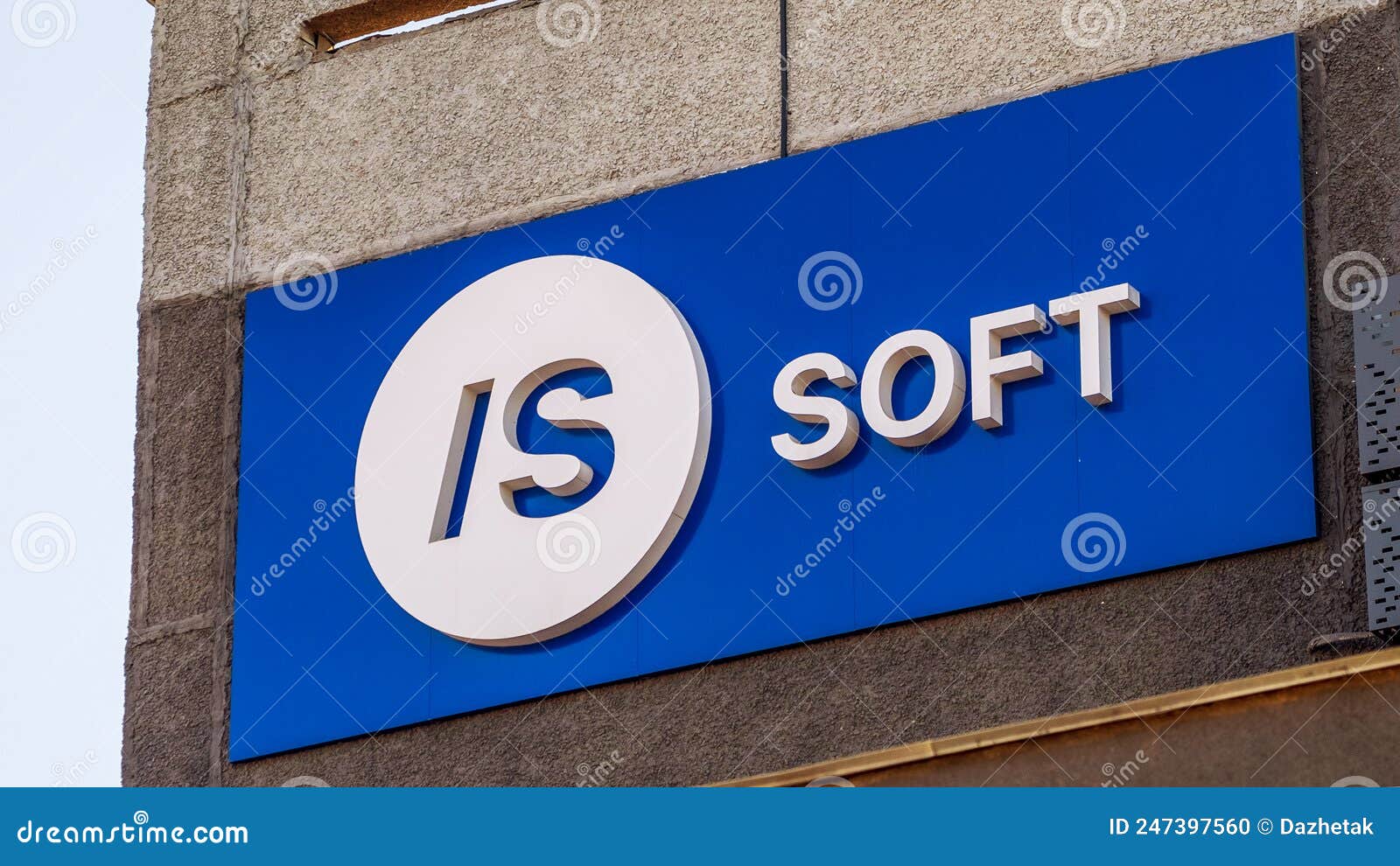 Sign with the Logo of ISsoft, an it Solutions Developer Company ...