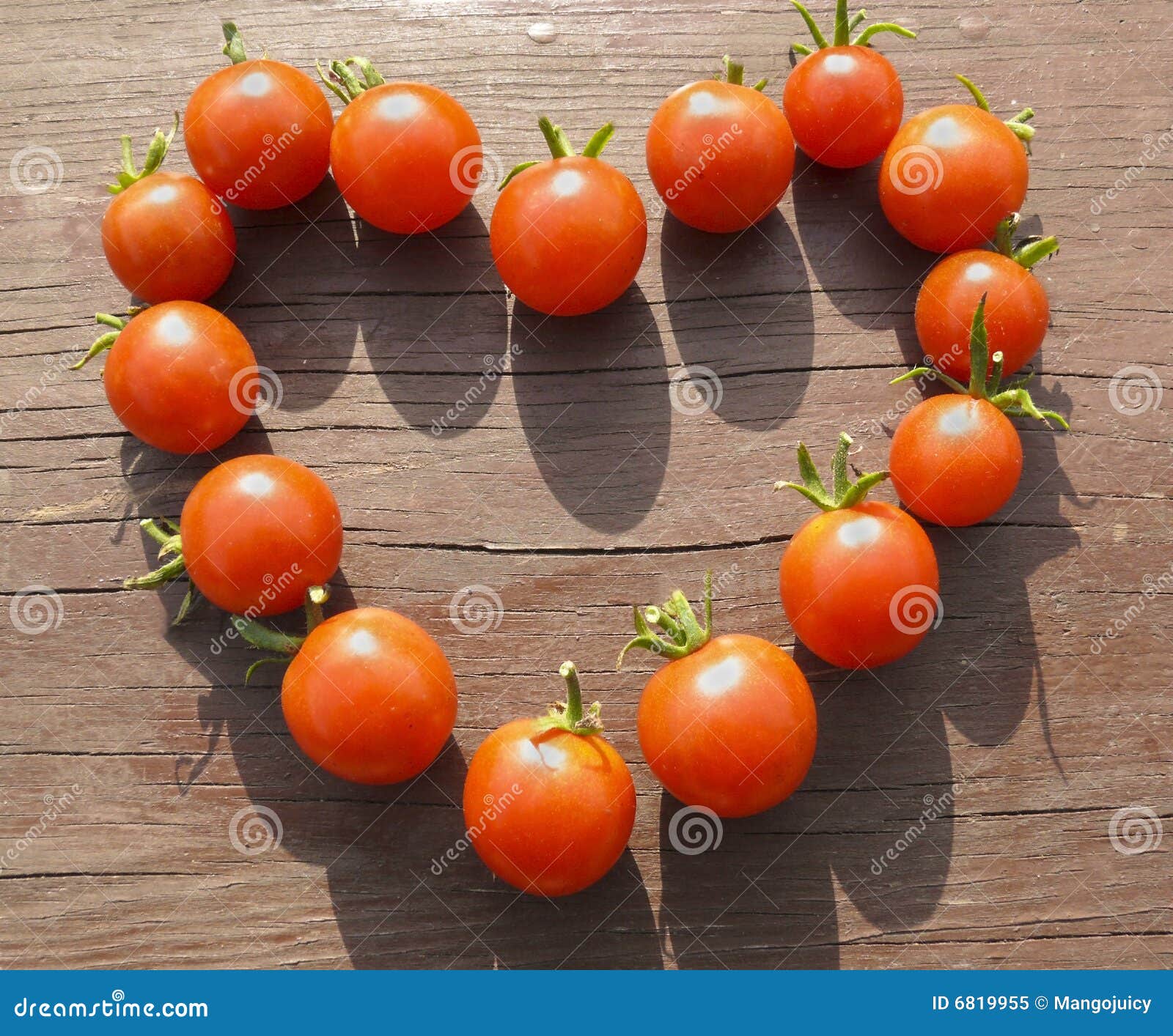 Sign of Love. Heart Made from Small Tomatoes Stock Image - Image of ...