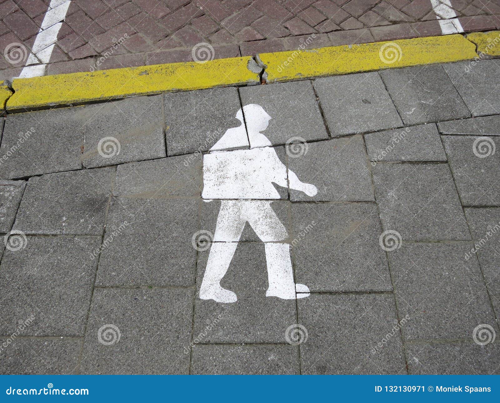 Sign of a Man at a Pedestrian Crossing of the Road Stock Image - Image ...