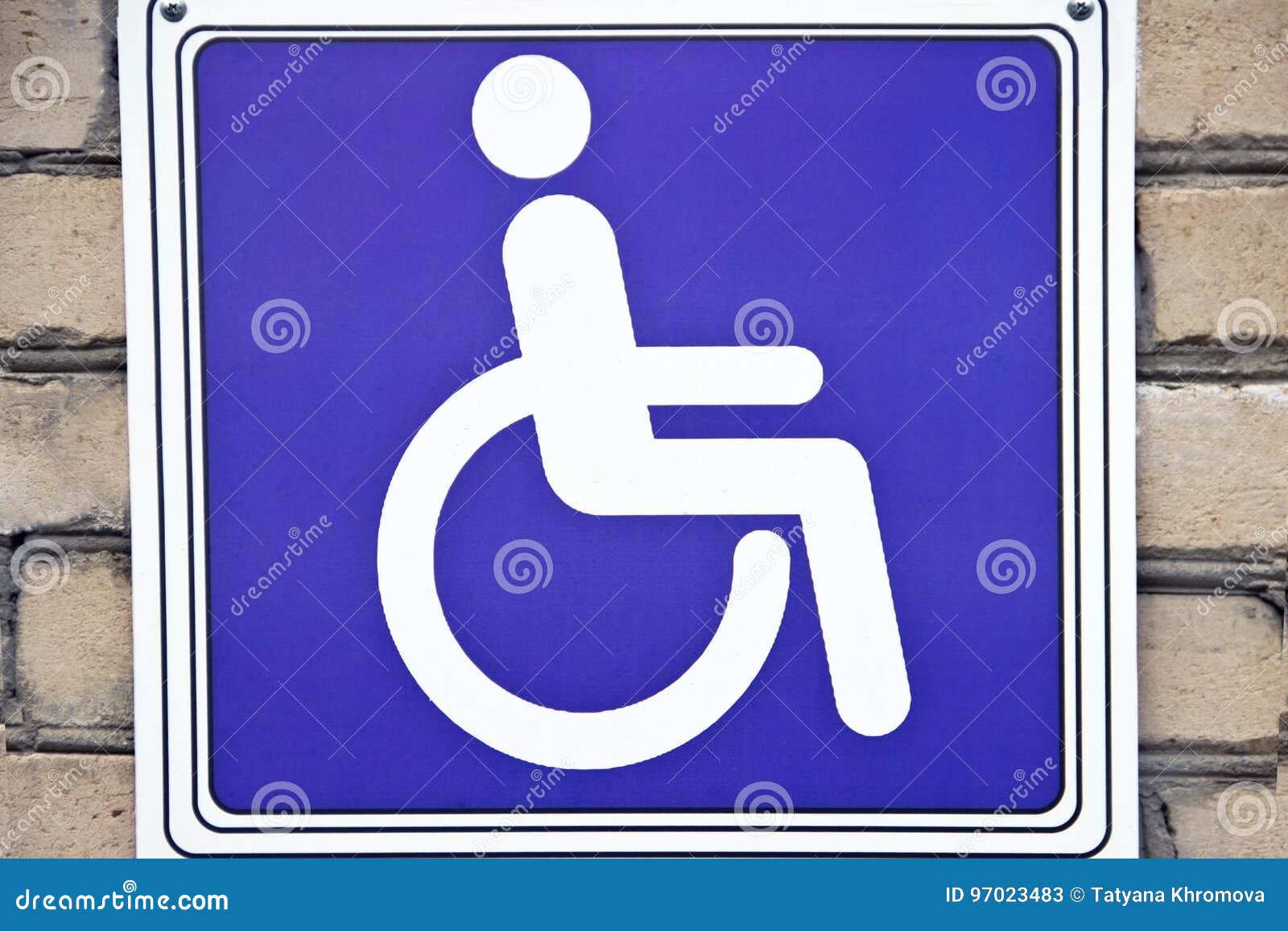 Sign of a Man in a Wheelchair Stock Image - Image of caring, disabled ...