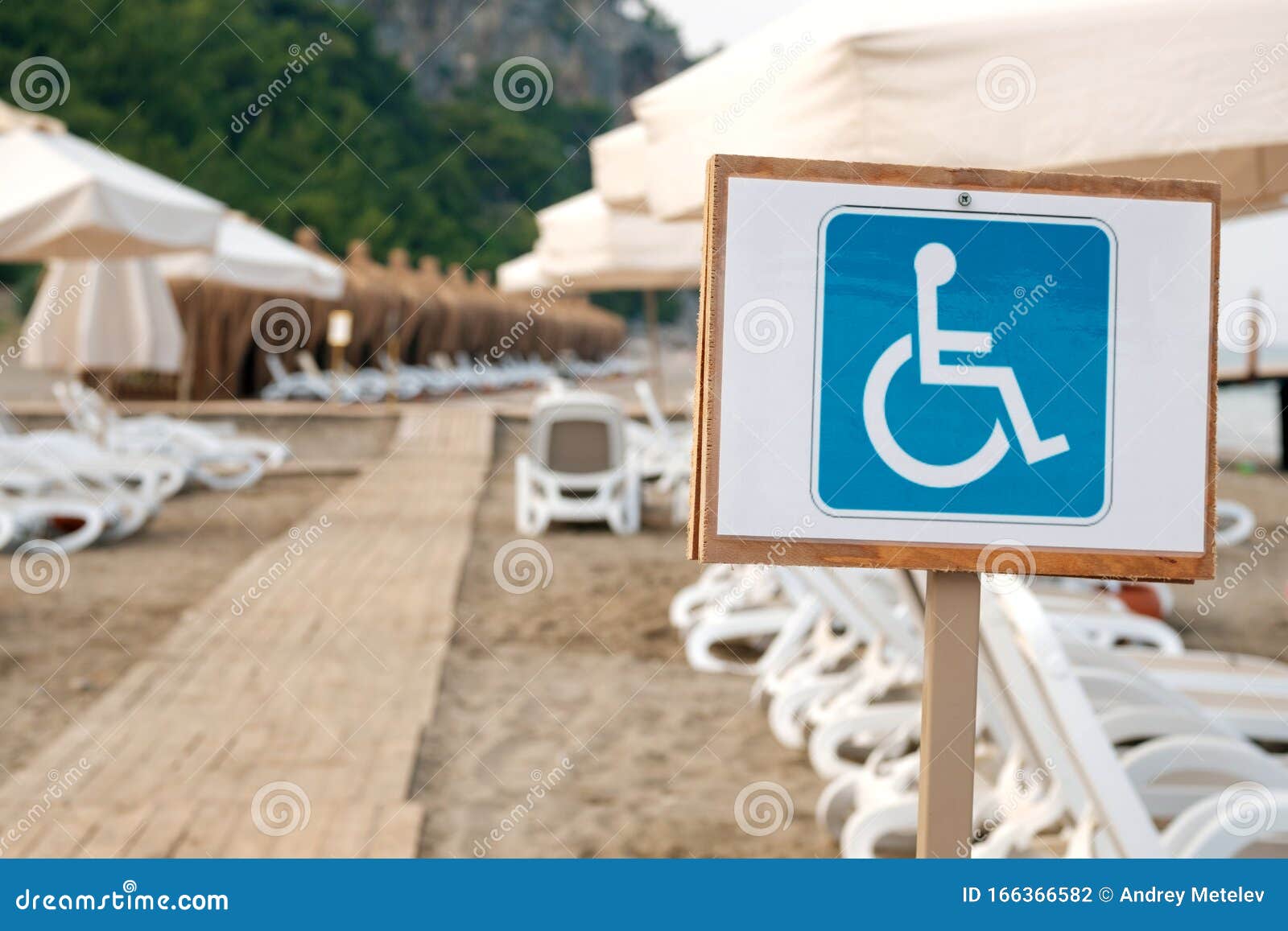 A Sign that Means that There is a Rest for People with Disabilities ...