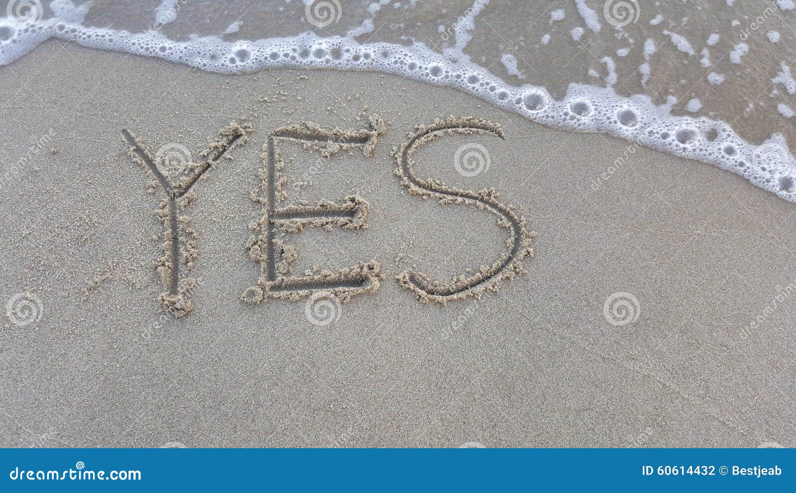 Sign message YES stock photo. Image of leisure, positivity - 60614432