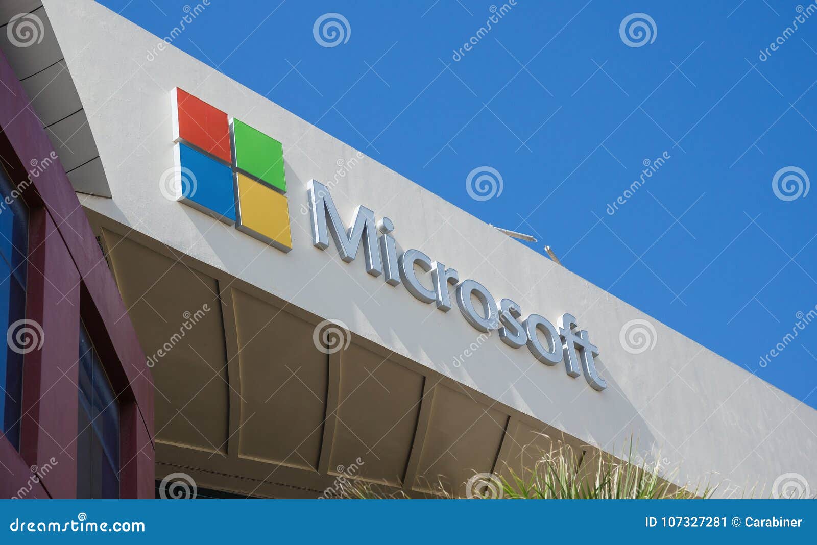Sign of Microsoft on the Office Building in Dubai Editorial Photo ...