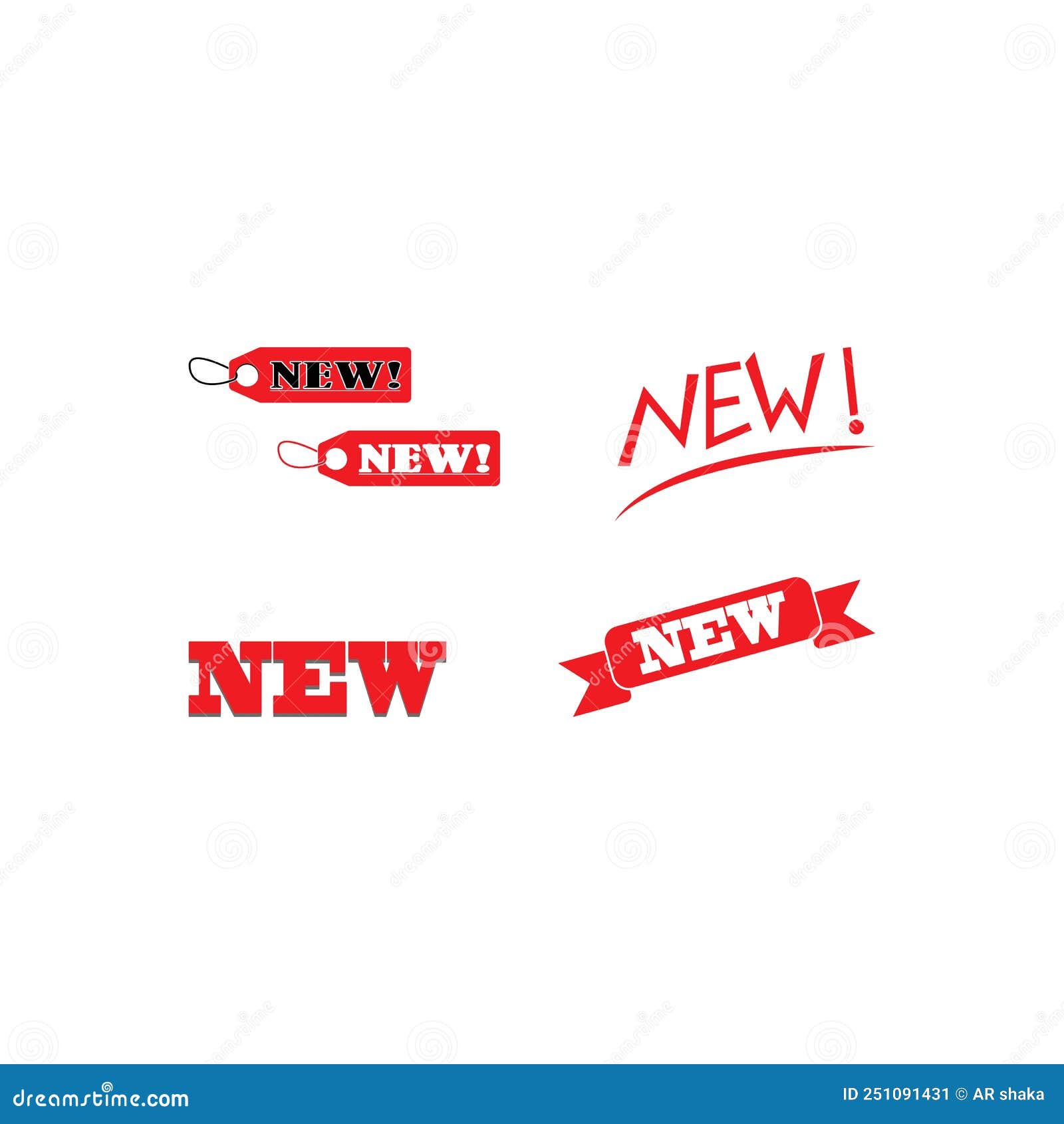 Sign of New, Banner Vector Concept Illustration Stock Vector ...