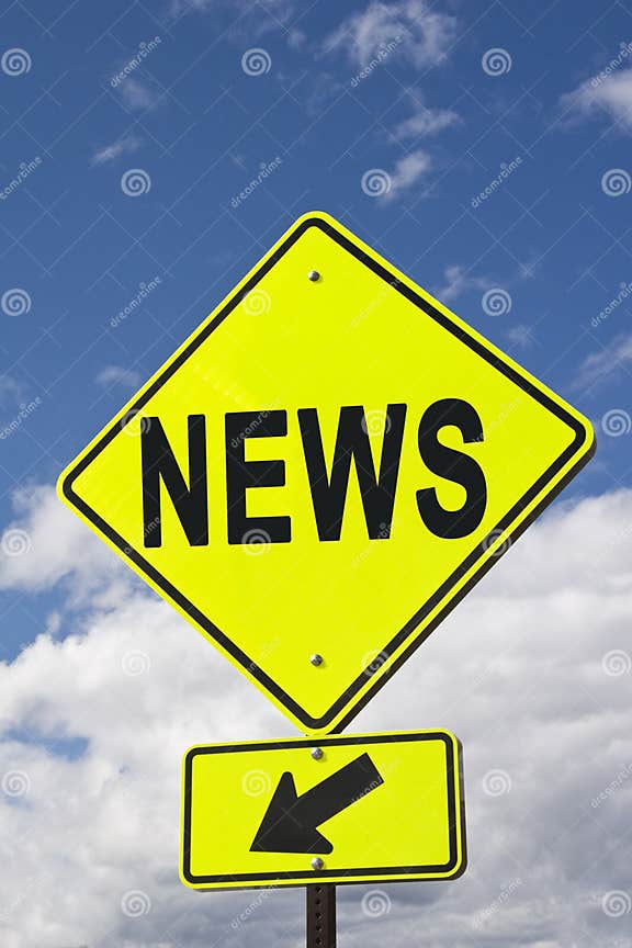 Sign NEWS stock photo. Image of graphic, news, indicate - 5501416