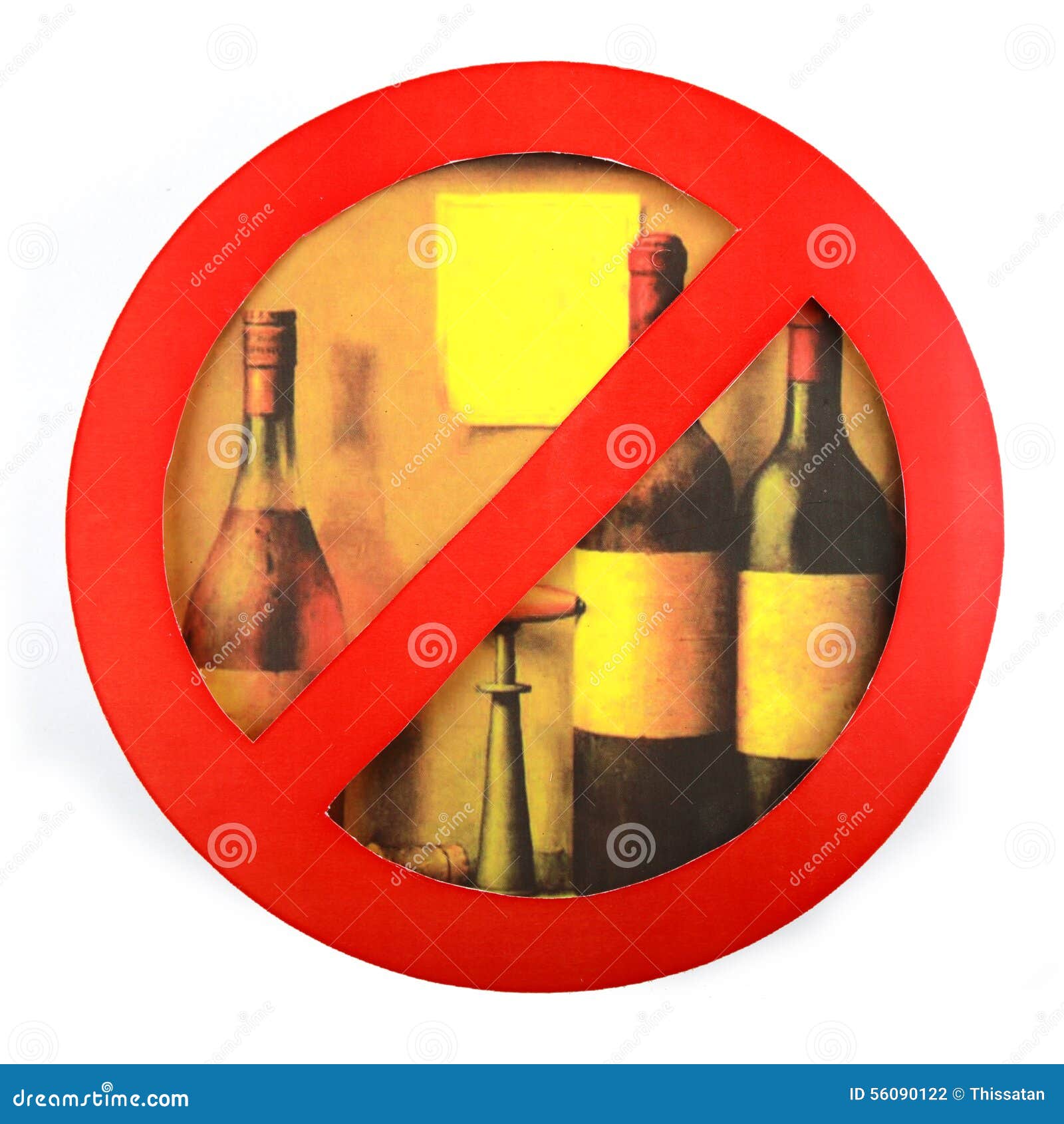 No Drinking Beer Sign