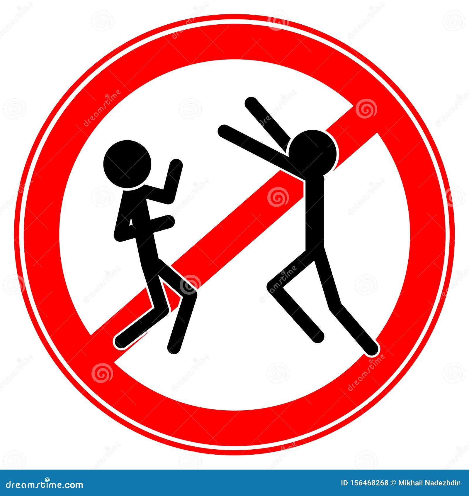 Sign No Pranks Stick Vector Cartoon Funny Editorial Image ...